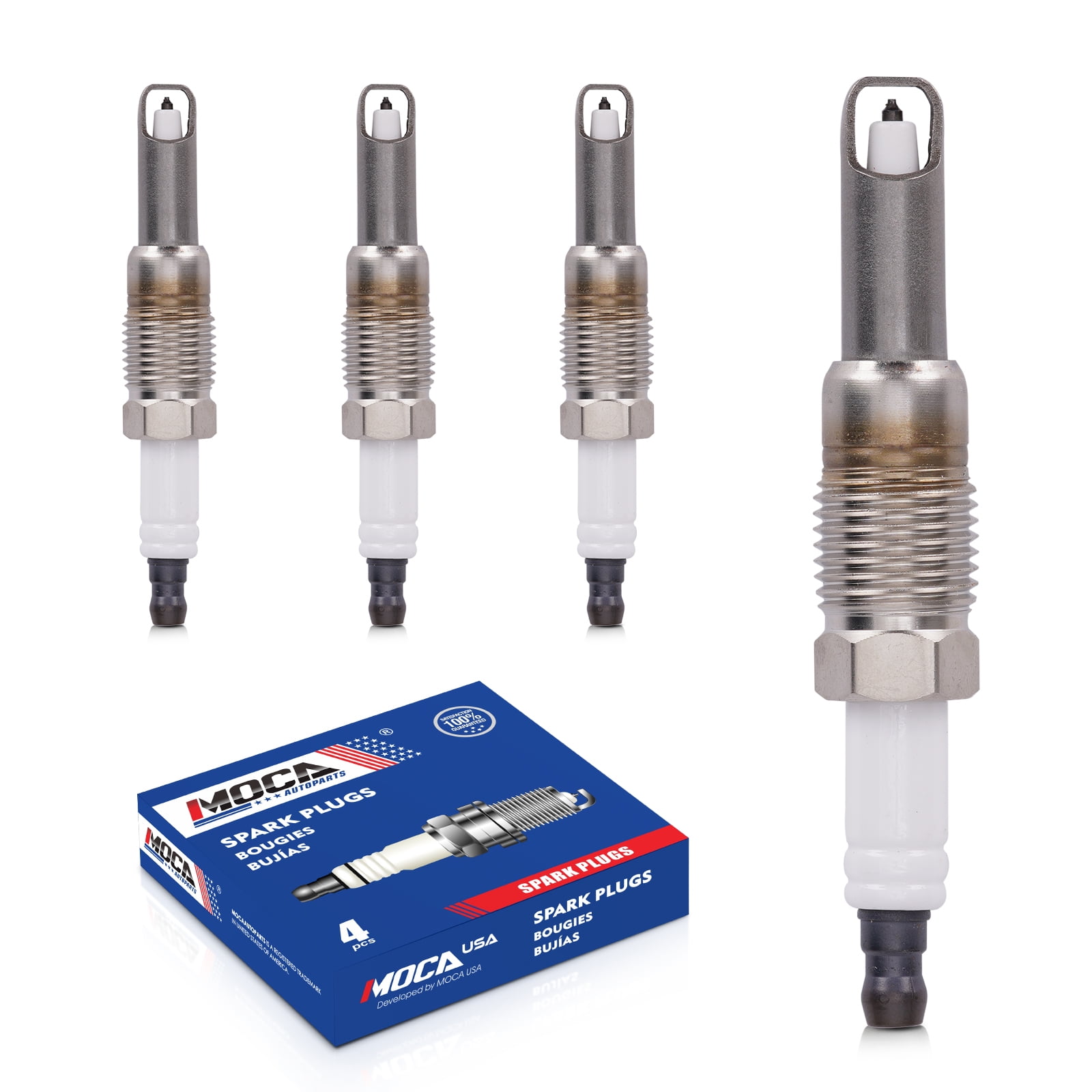 MOCA AUTOPARTS 4PCS Spark Plugs Fit for Ford Expedition F150 F250 F350 ...