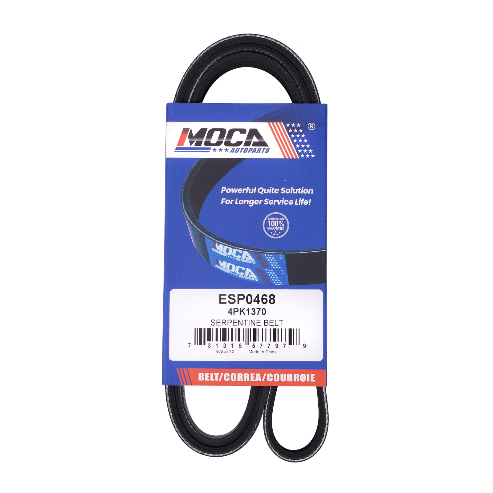 MOCA AUTOPARTS 4PK1370 Serpentine Belt Fit for 2013-2020 Lincoln Mkz 2 ...
