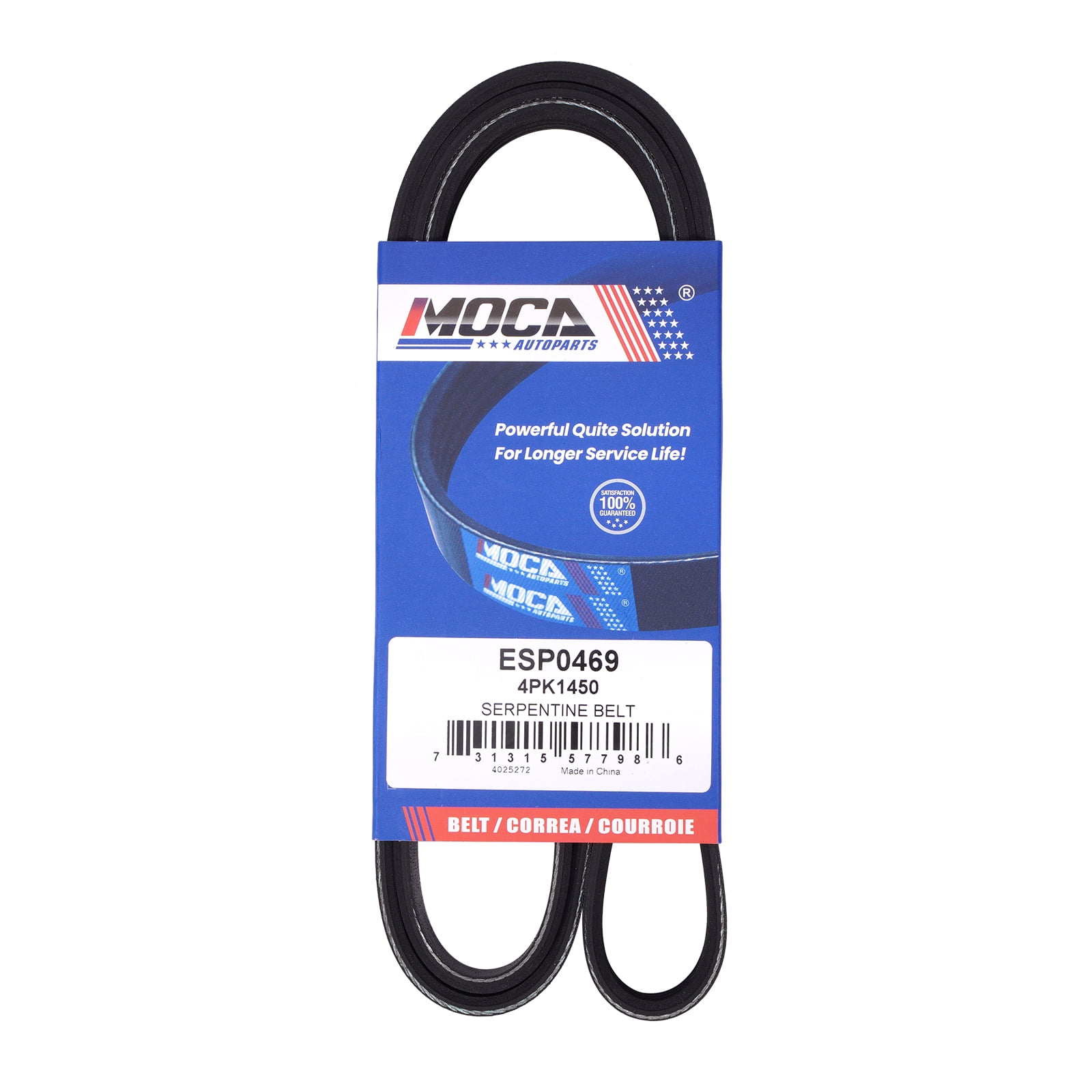 MOCA AUTOPARTS 4PK1450 Serpentine Belt Fit for 2015-2019 Ford Transit ...