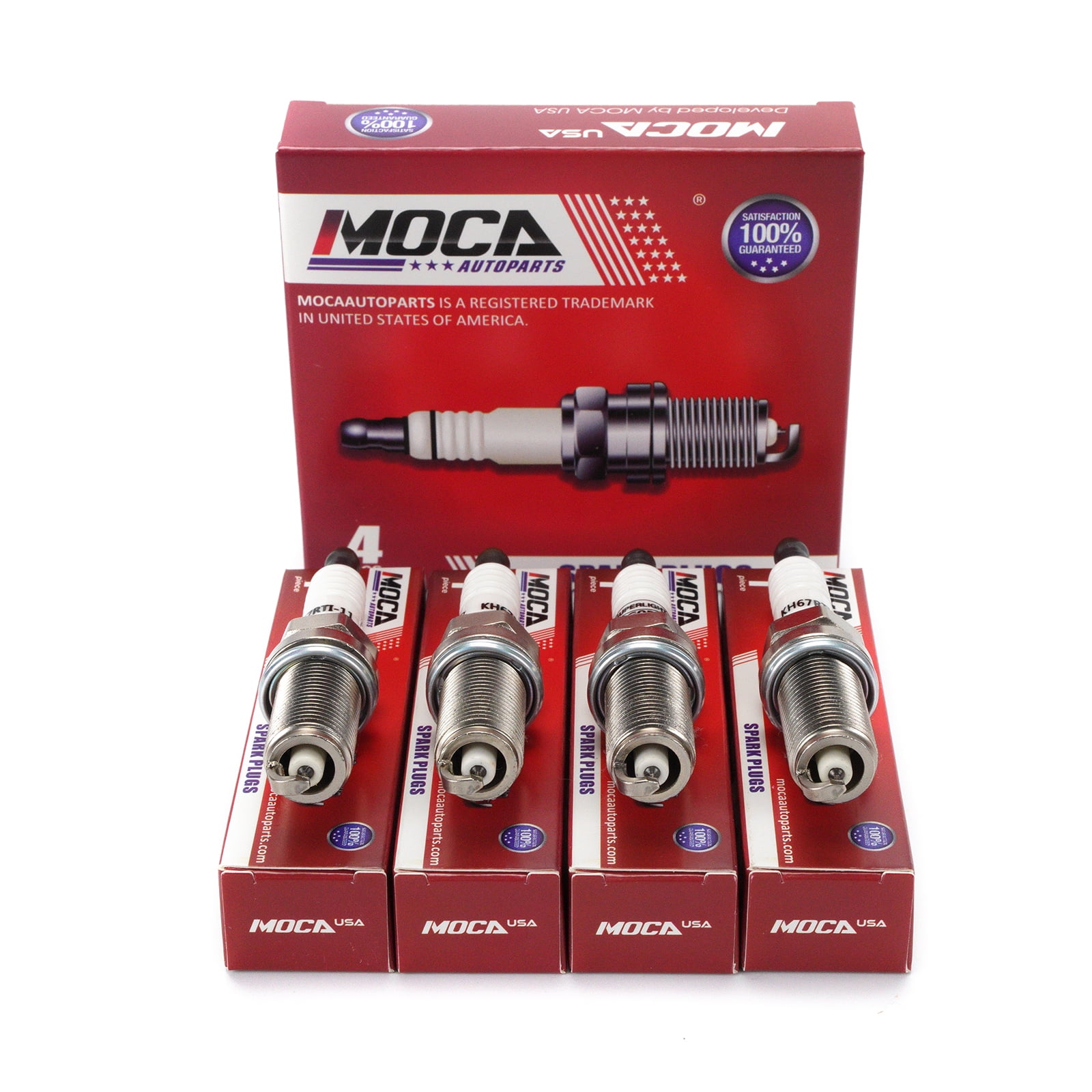 MOCA AUTOPARTS 4Pcs Spark Plugs for Suzuki Subaru Toyota BMW Honda ...