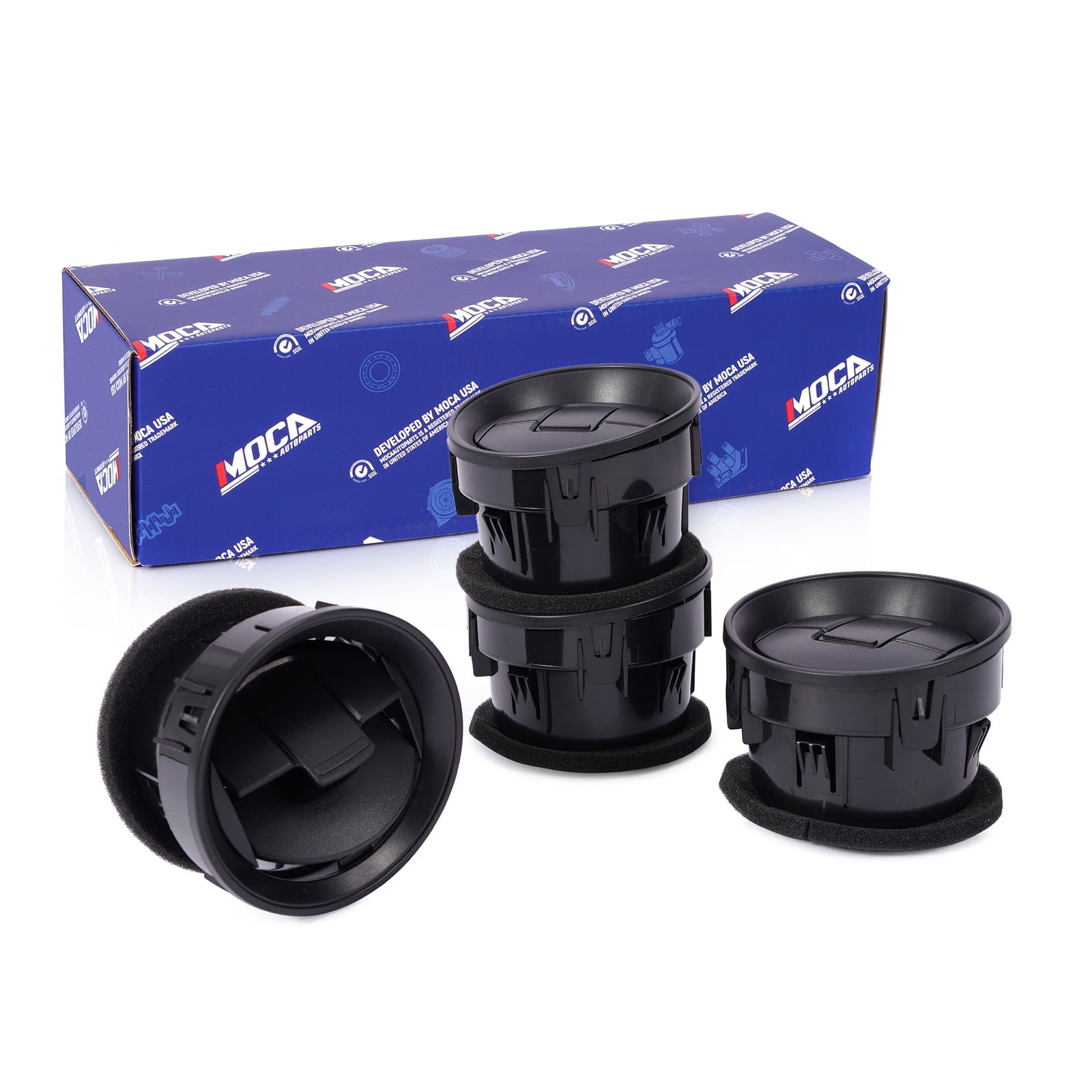 MOCA AUTOPARTS 4x Black Dash Board Air Vent Fit for 2009-2014 Ford F ...