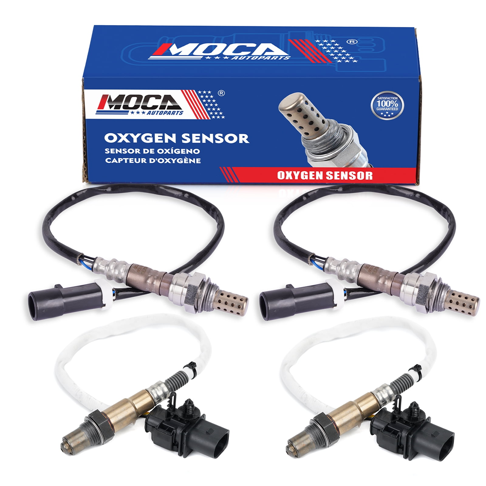 MOCA AUTOPARTS 4x Downstream & Upstream O2 Oxygen Sensor Fit for 2009 ...
