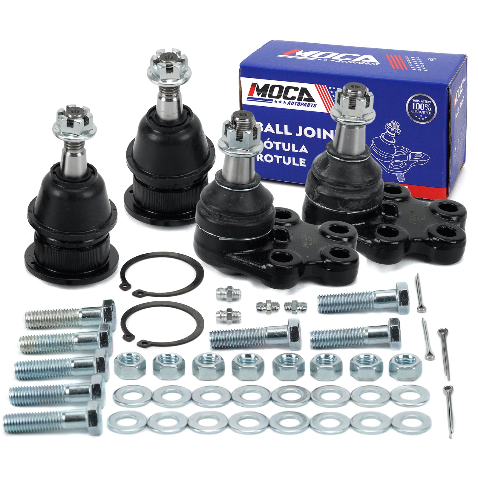 MOCA AUTOPARTS 4x Front Upper & Lower Ball Joints Fit for 2004-2006 Chevrolet Silverado 1500 ...