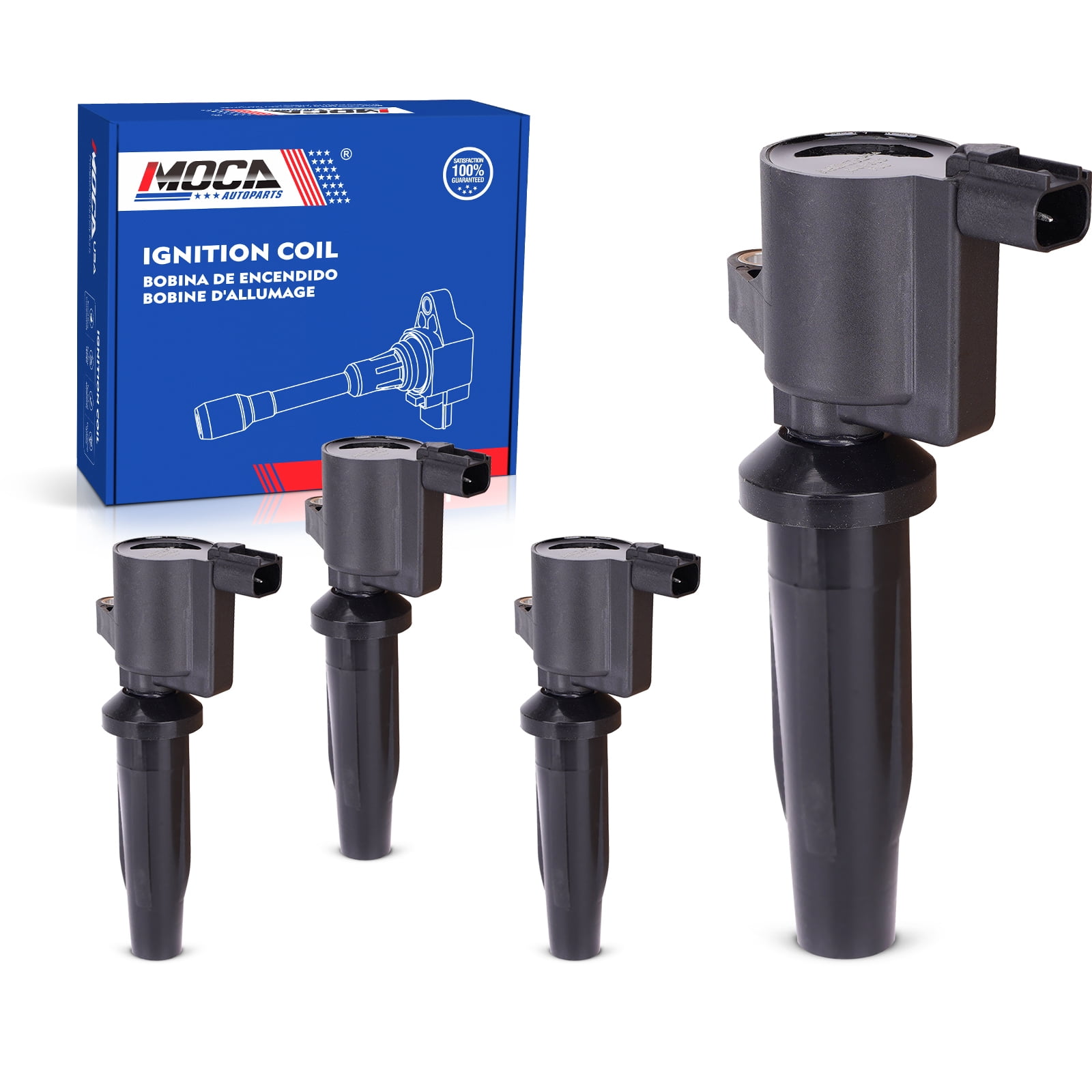 MOCA AUTOPARTS 4x Ignition Coils Fit for 2005-2008 Ford Escape 2.3L ...