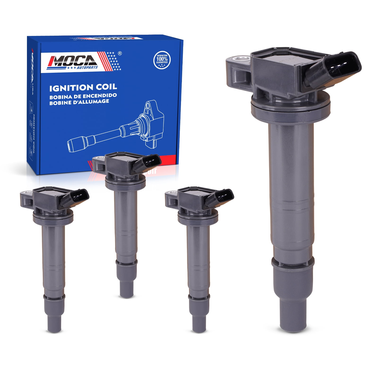 MOCA AUTOPARTS 4x Ignition Coils Fit for 2006-2011 Toyota Camry 2.4L ...