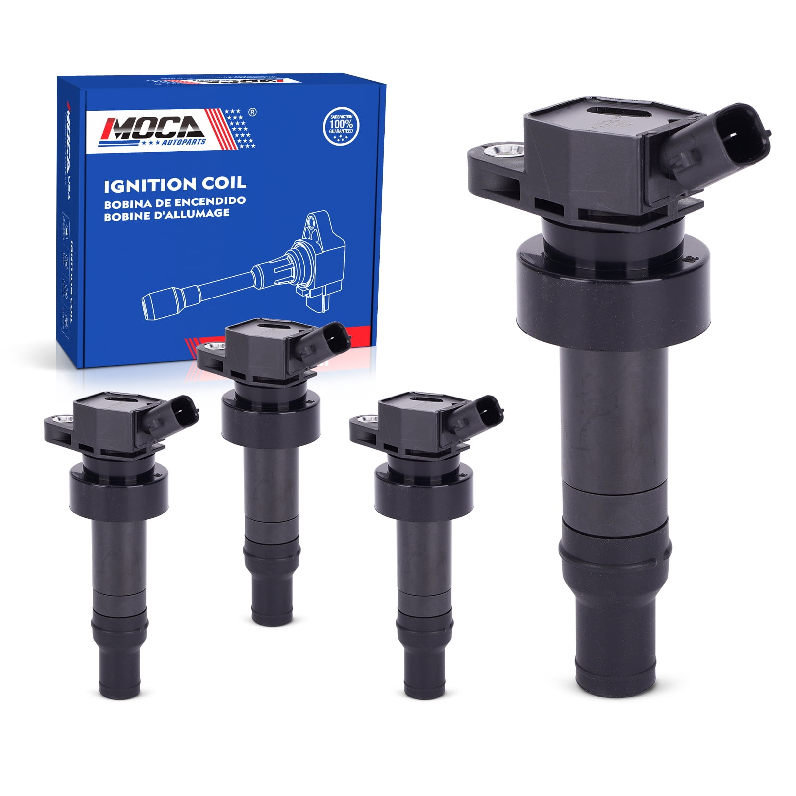 MOCA AUTOPARTS 4x Ignition Coils Fit for 2012-2021 Hyundai Accent 1.6L ...