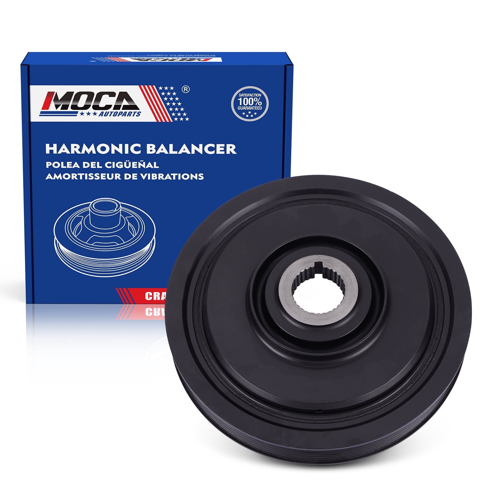 MOCA AUTOPARTS 594-267 Engine Harmonic Balancer Fit for 2004-2008 Acura ...