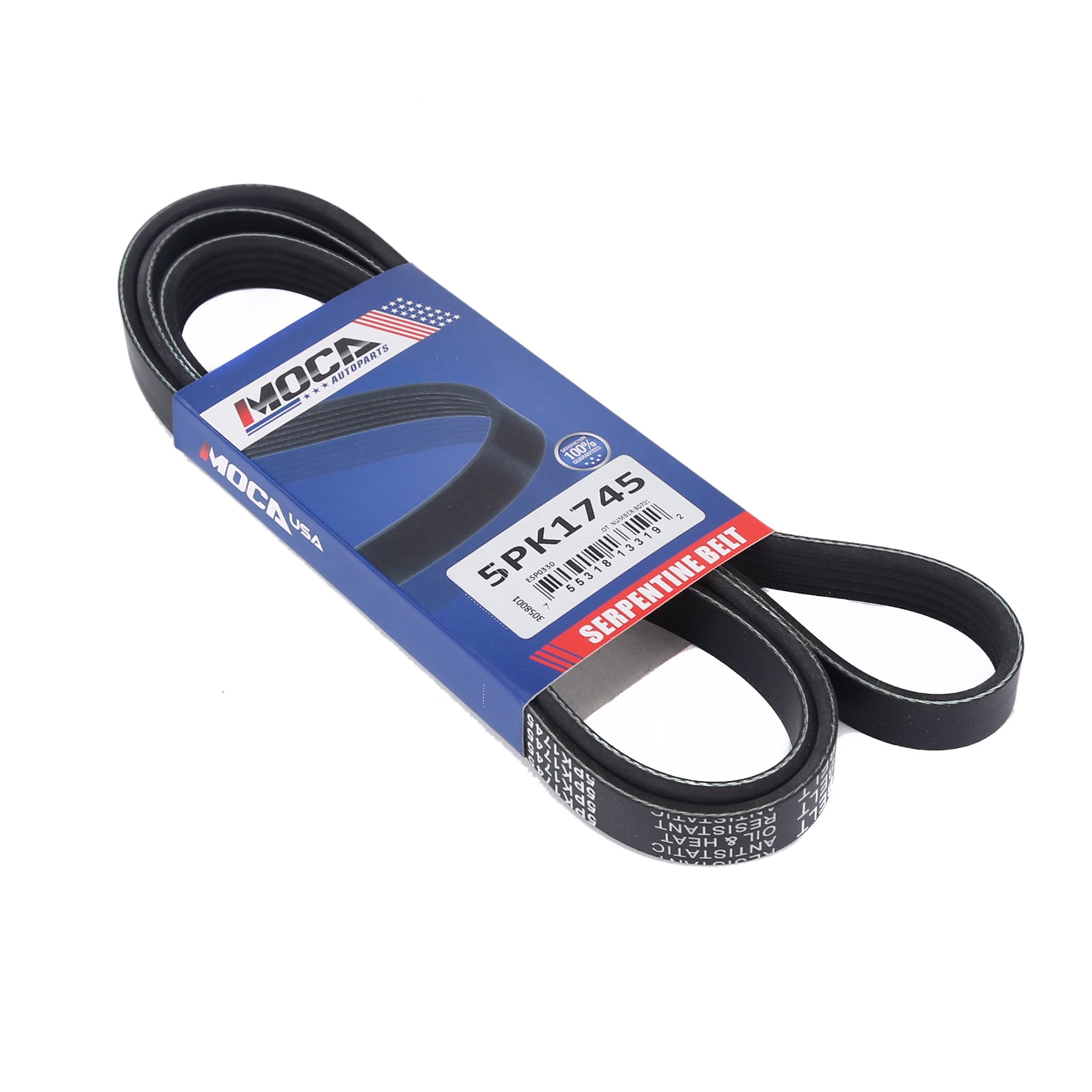 MOCA AUTOPARTS 5PK1745 EPDM Serpentine Belt Fit for 2013 Cadillac ATS 2 ...