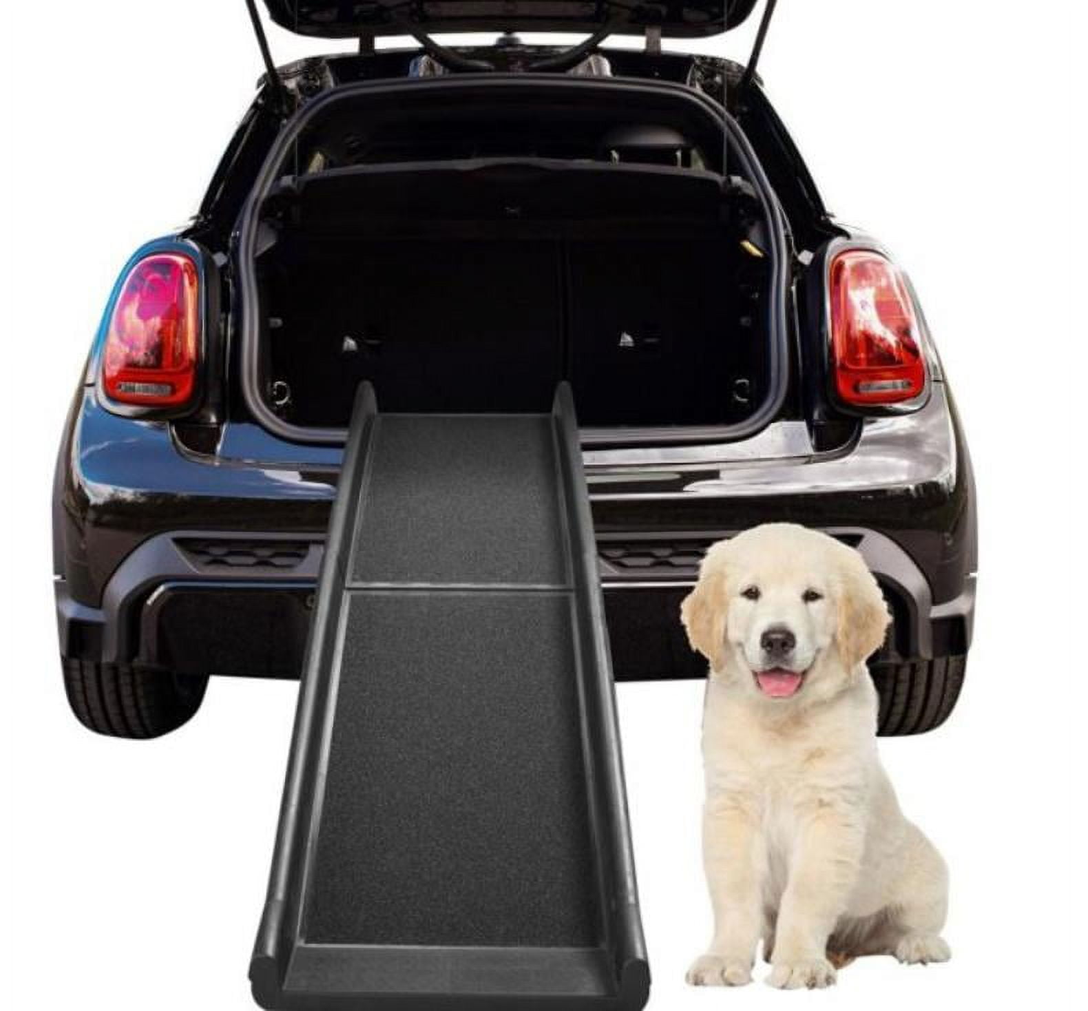MOCA AUTOPARTS 61.4" Bi-fold Portable Dog Ramp for Large Pet Folding ...