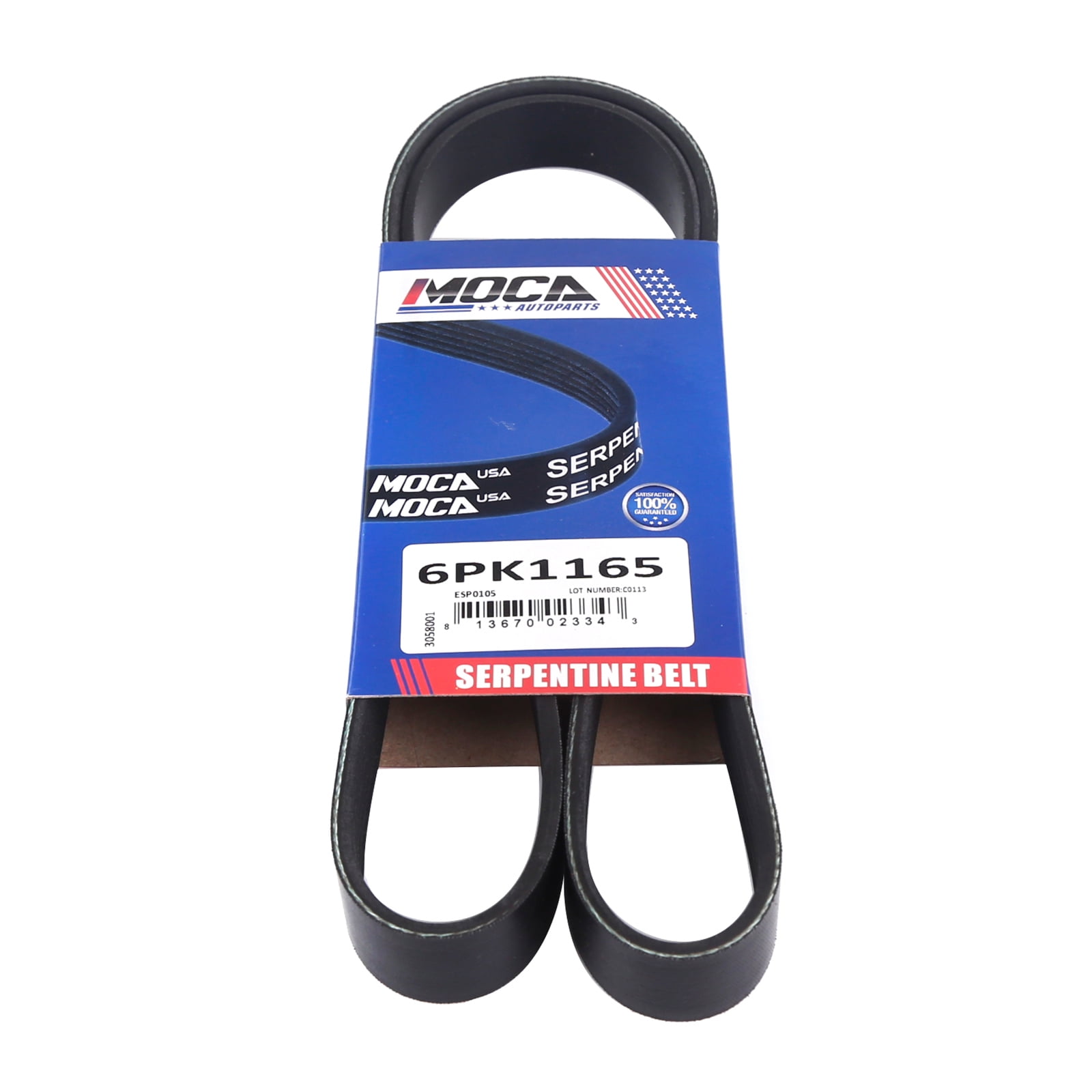 MOCA AUTOPARTS 6PK1165 Serpentine Belt Fit for 2002-2004 Honda Odyssey ...