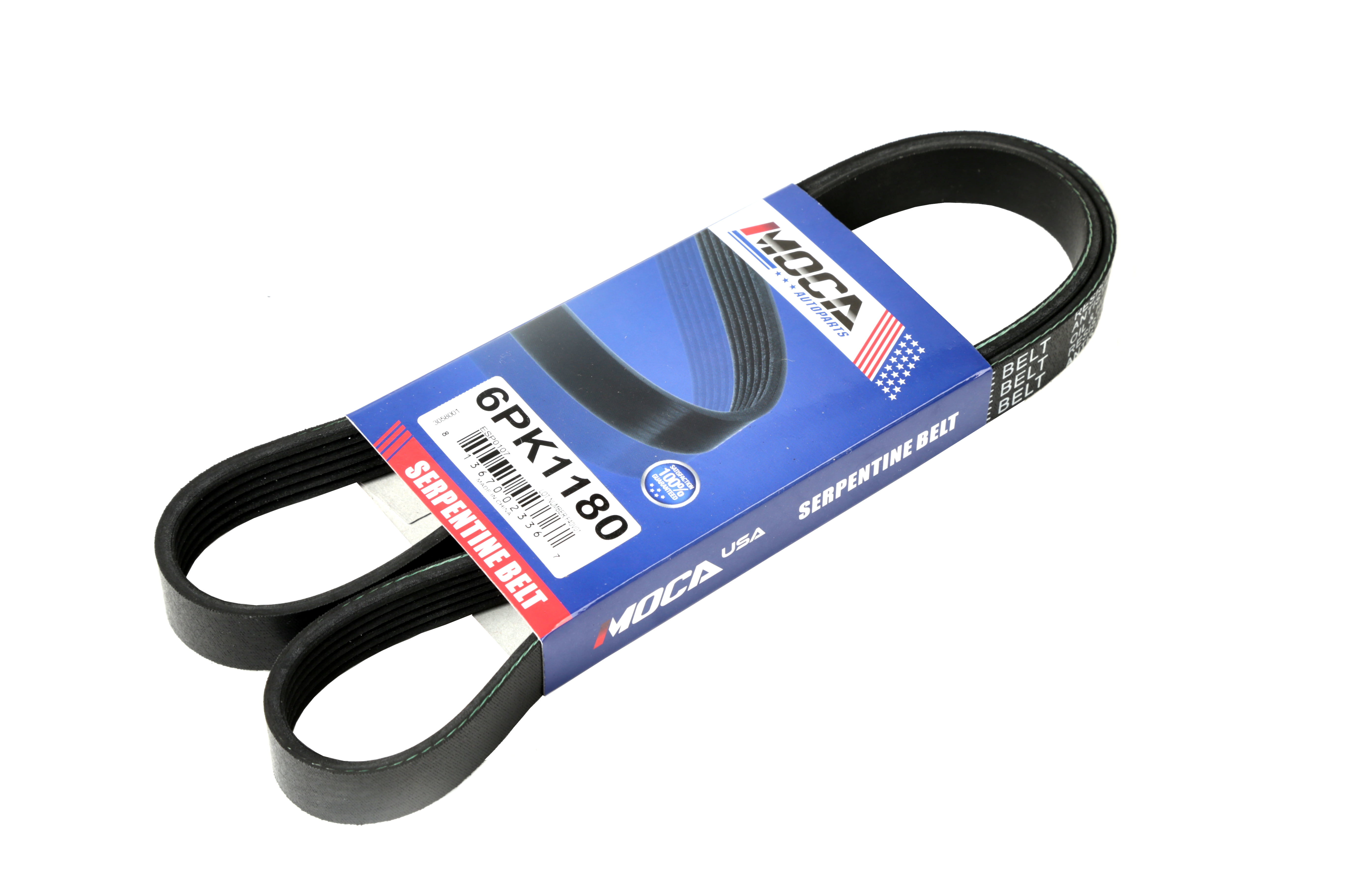 MOCA AUTOPARTS 6PK1180 Serpentine Belt for 19-18 Audi RS5 V6 2.9L & 21 ...