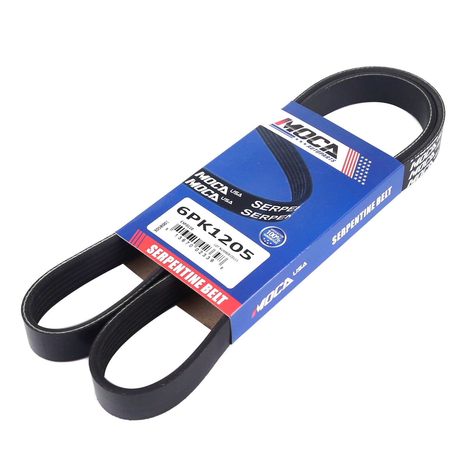 MOCA AUTOPARTS 6PK1205 Serpentine Belt Fit for 2004-2007 Cadillac CTS 3 ...