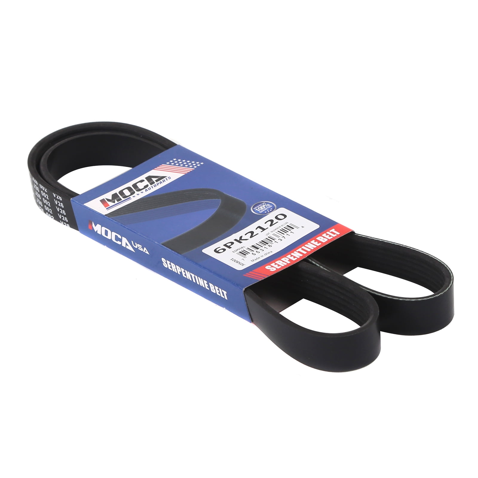 MOCA AUTOPARTS 6PK2120 Serpentine Belt Fit for 1996-1997 Cadillac ...