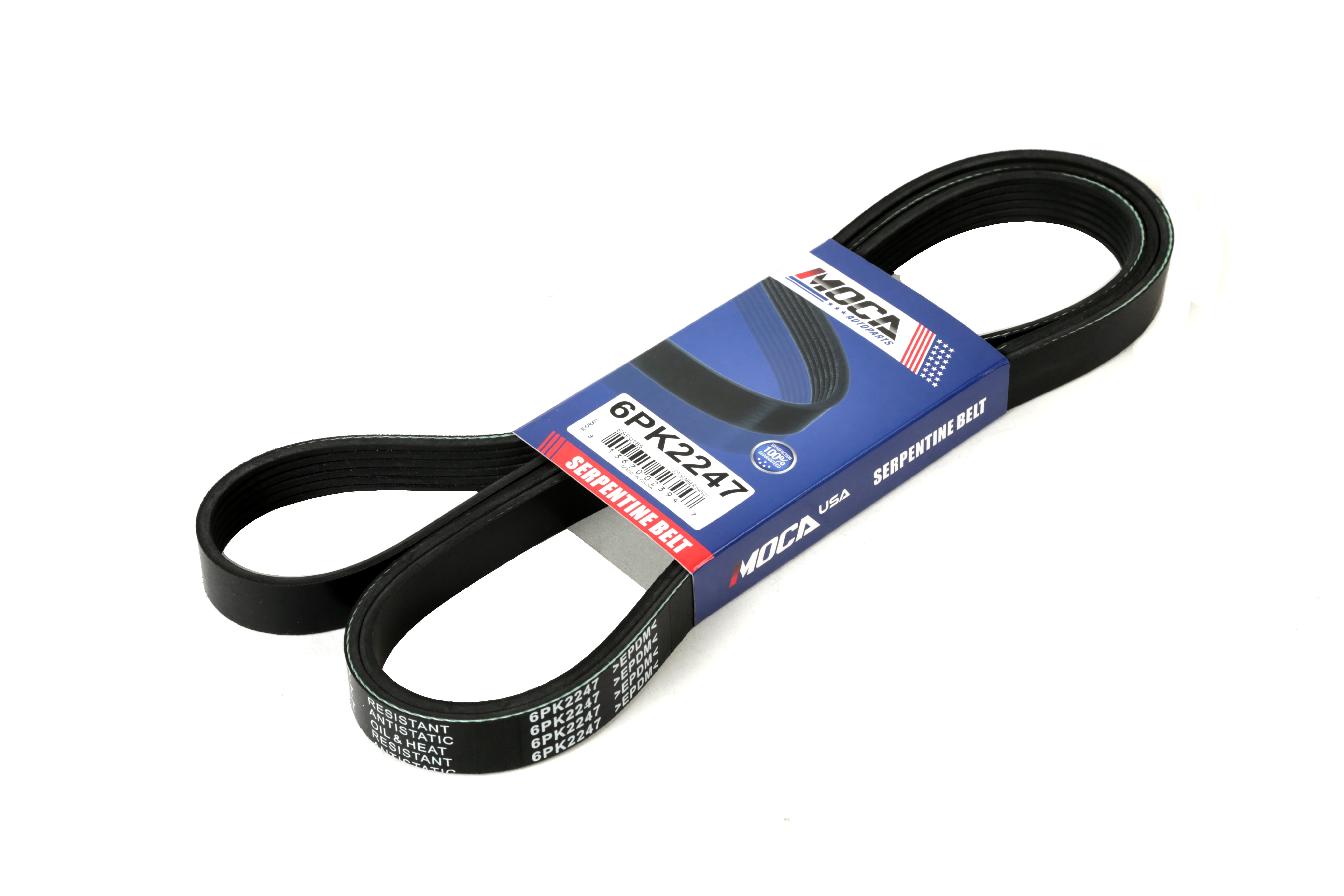 MOCA AUTOPARTS 6PK2247 Serpentine Belt for 03 Ford E-550 Super Duty V10 ...