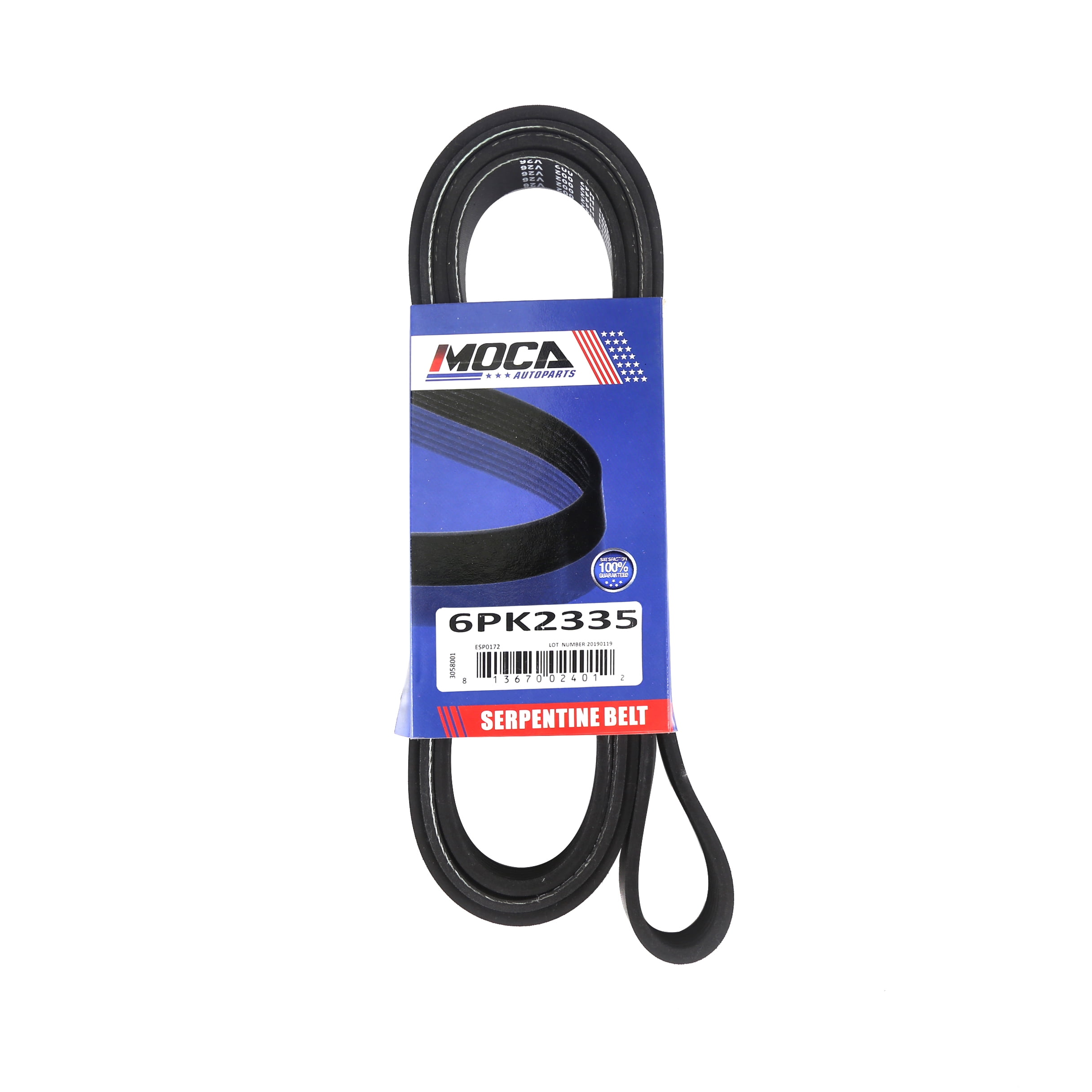 MOCA AUTOPARTS 6PK2335 Serpentine Belt Fit for 12-17 Audi A6 Quattro 3 ...