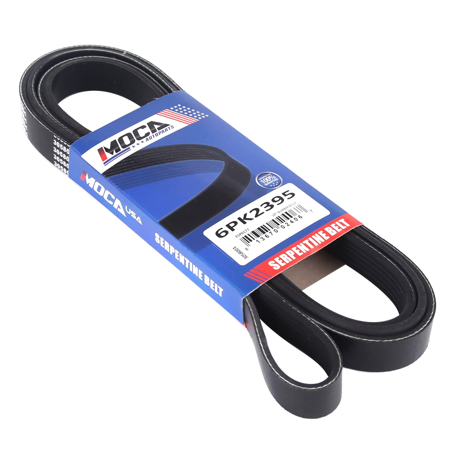 MOCA AUTOPARTS 6PK2395 Serpentine Belt Fit for 2013-2016 Buick LaCrosse ...