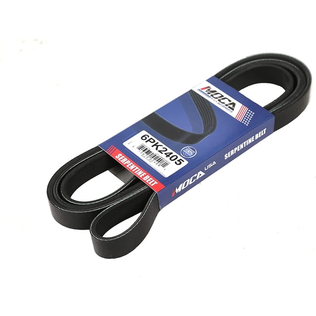 MOCA AUTOPARTS 6PK2405 EPDM Serpentine Belt Fit for 2008-2010 Audi A5 ...