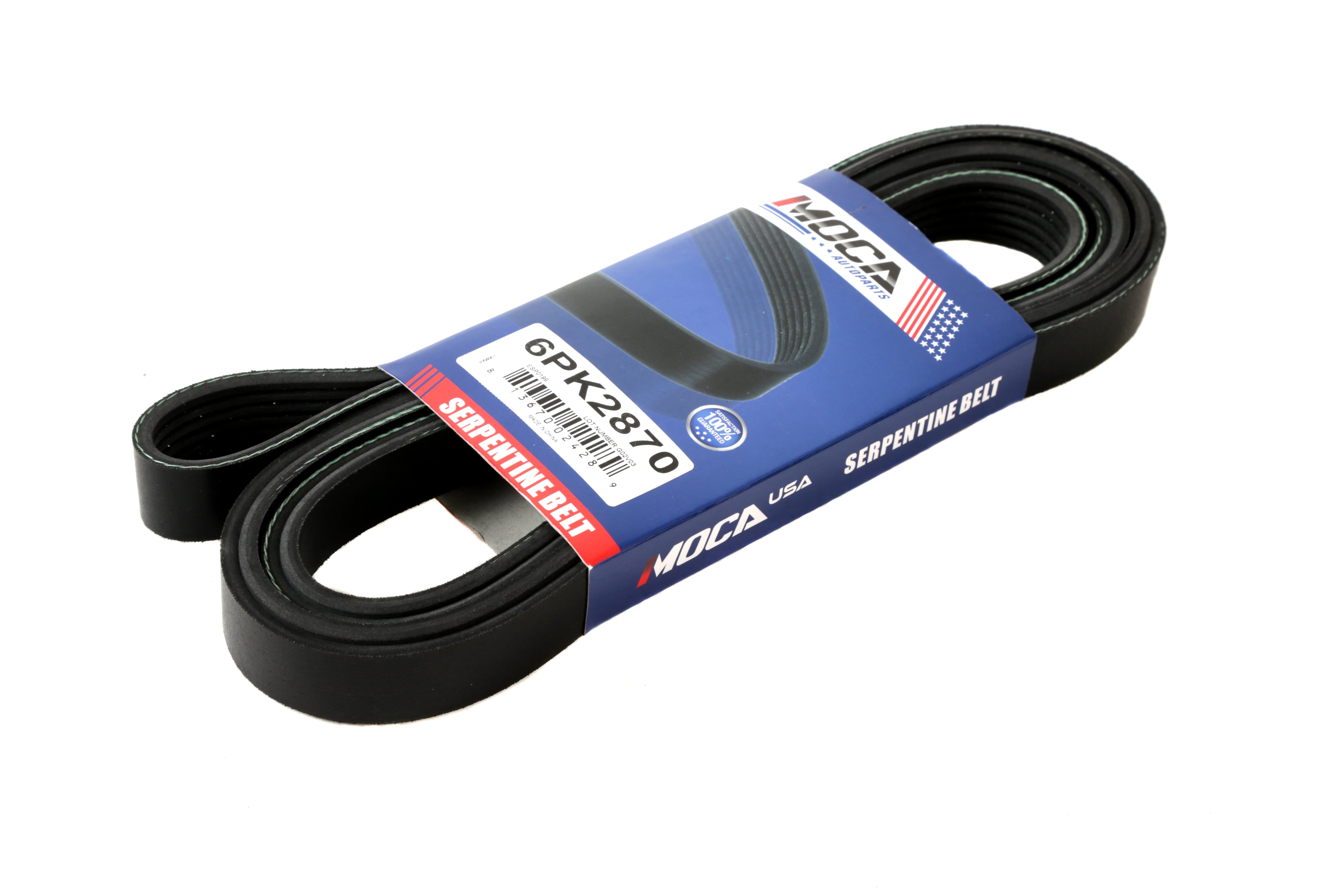 MOCA AUTOPARTS 6PK2870 Serpentine Belt Fit for 06-05 Jeep Liberty L4 2 ...