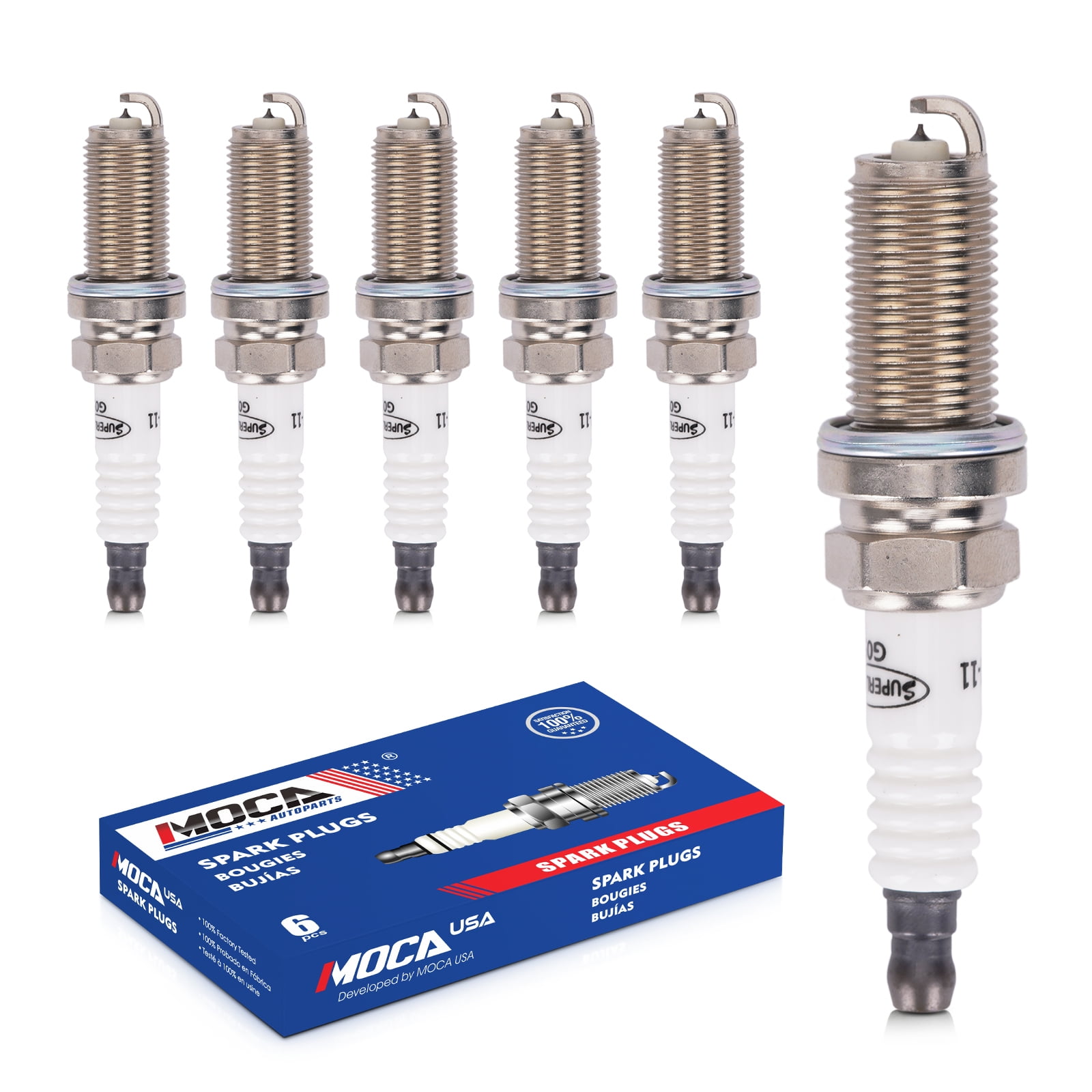 MOCA AUTOPARTS 6Pcs Spark Plugs for Suzuki Subaru Toyota BMW Honda ...