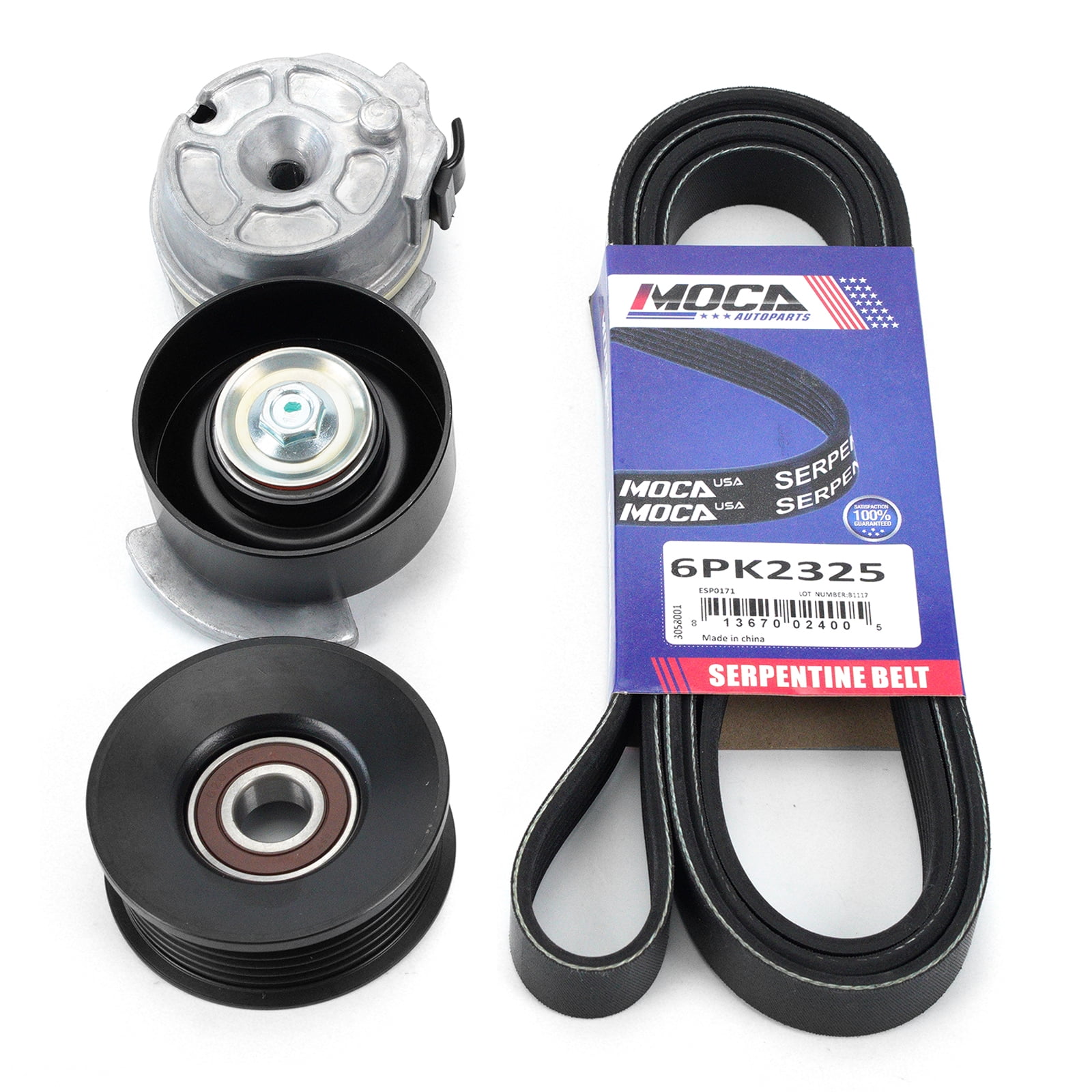 MOCA AUTOPARTS 90K38189A Serpentine Belt Component Kit Fit for 2000 ...