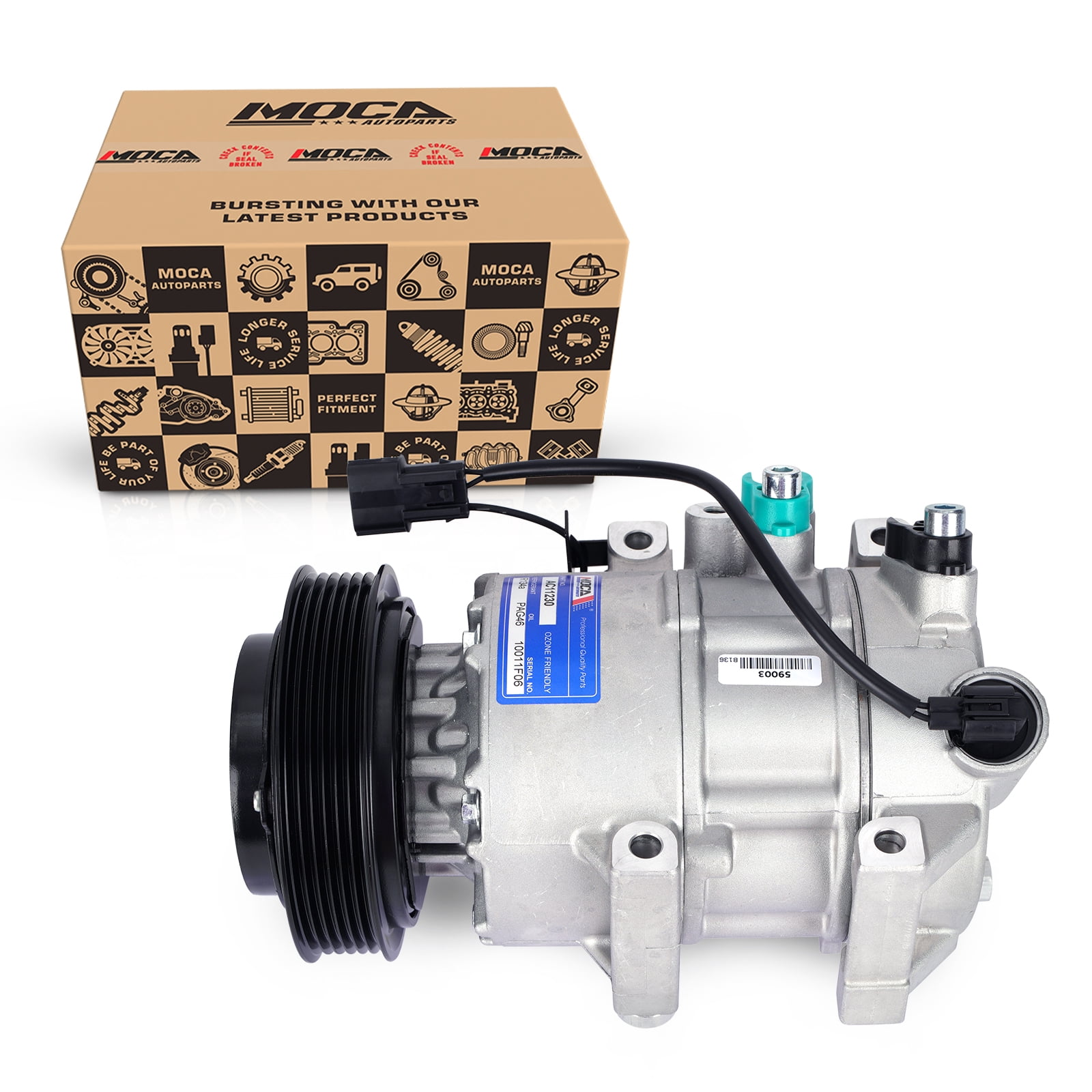 MOCA AUTOPARTS Air Conditioner A/C Compressor with Clutch Fit for 2010 ...