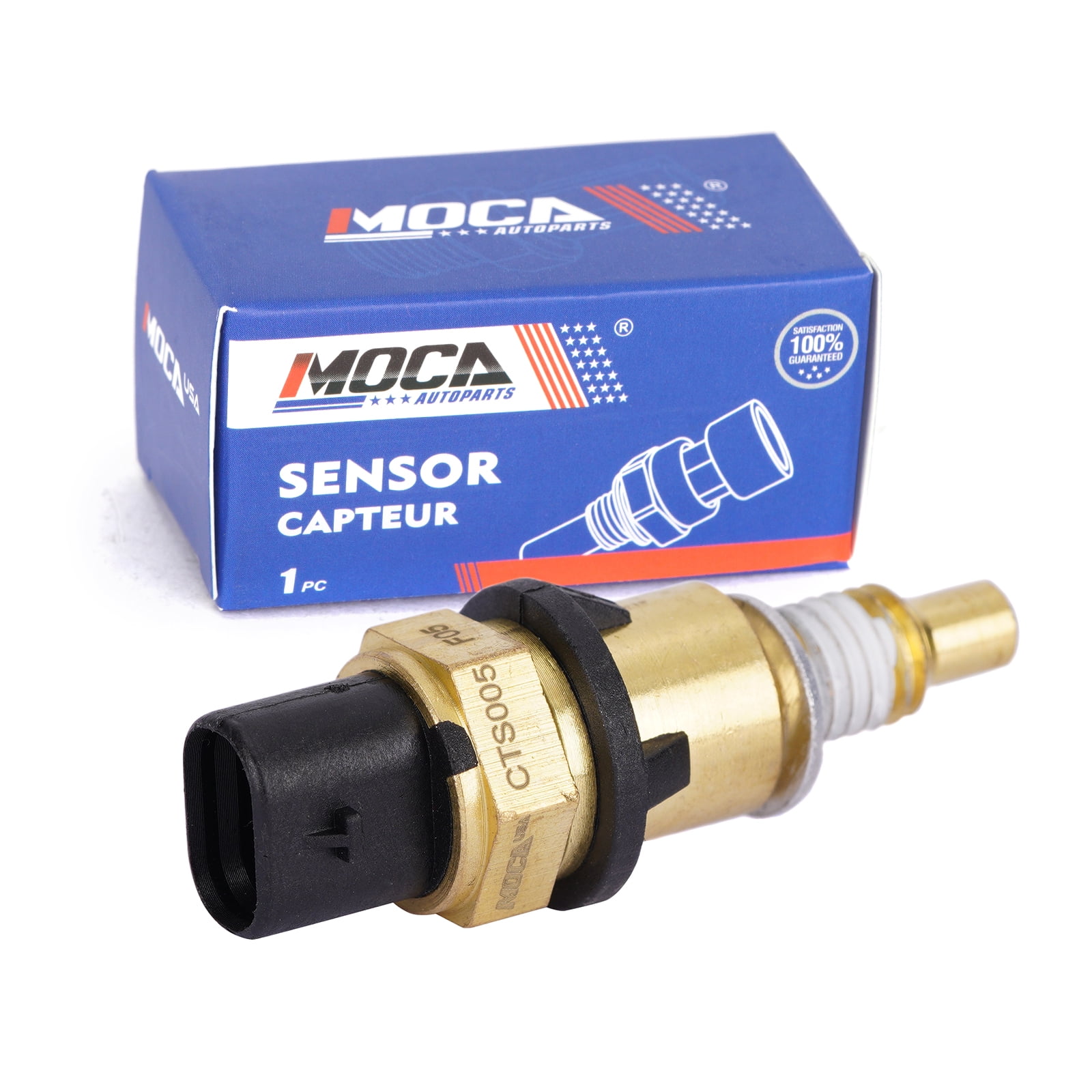 MOCA AUTOPARTS Coolant Temperature Sensor Fit for 2016-2020 Cadillac ...