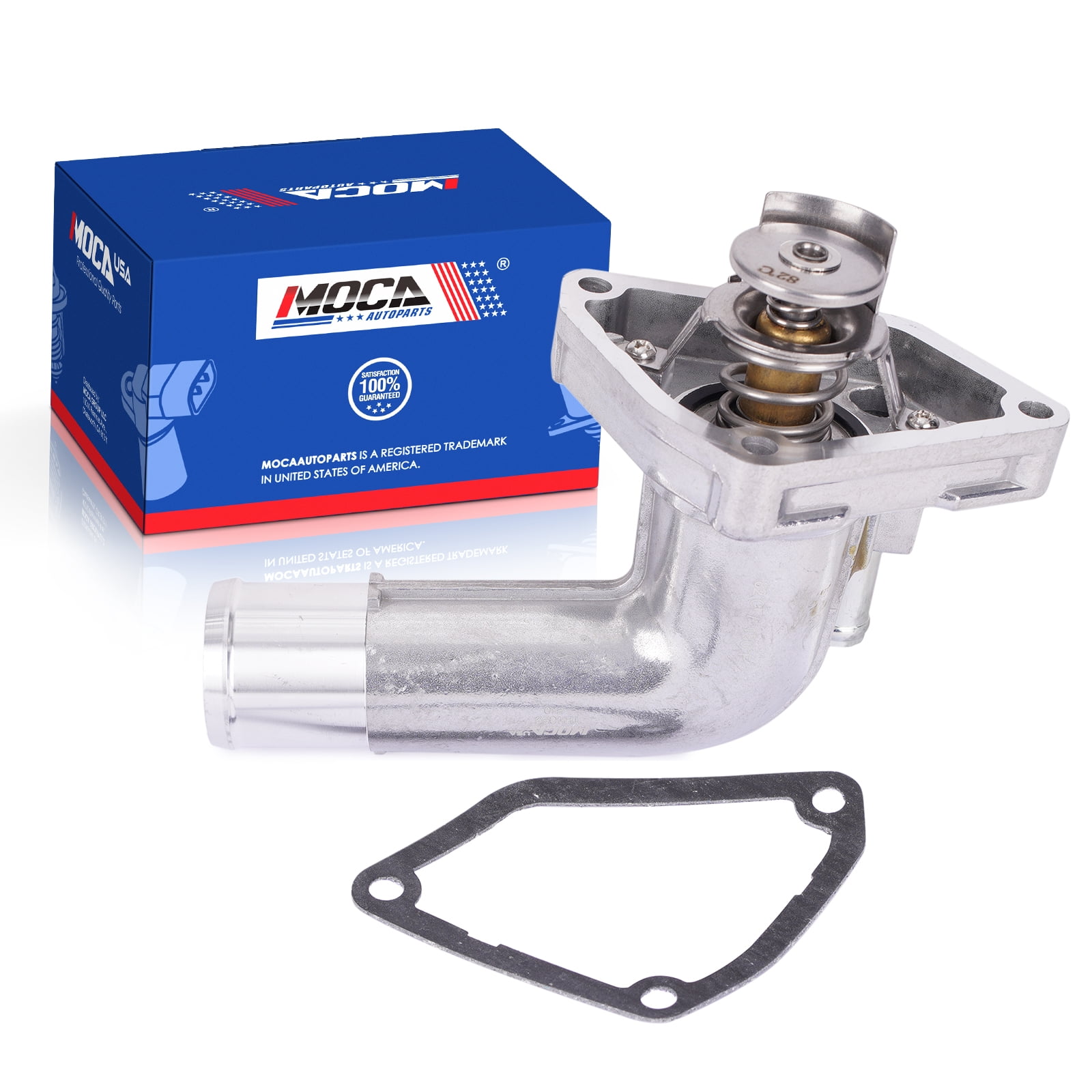 MOCA AUTOPARTS Cooling Thermostat Housing Assembly Fit for 2002-2004 ...