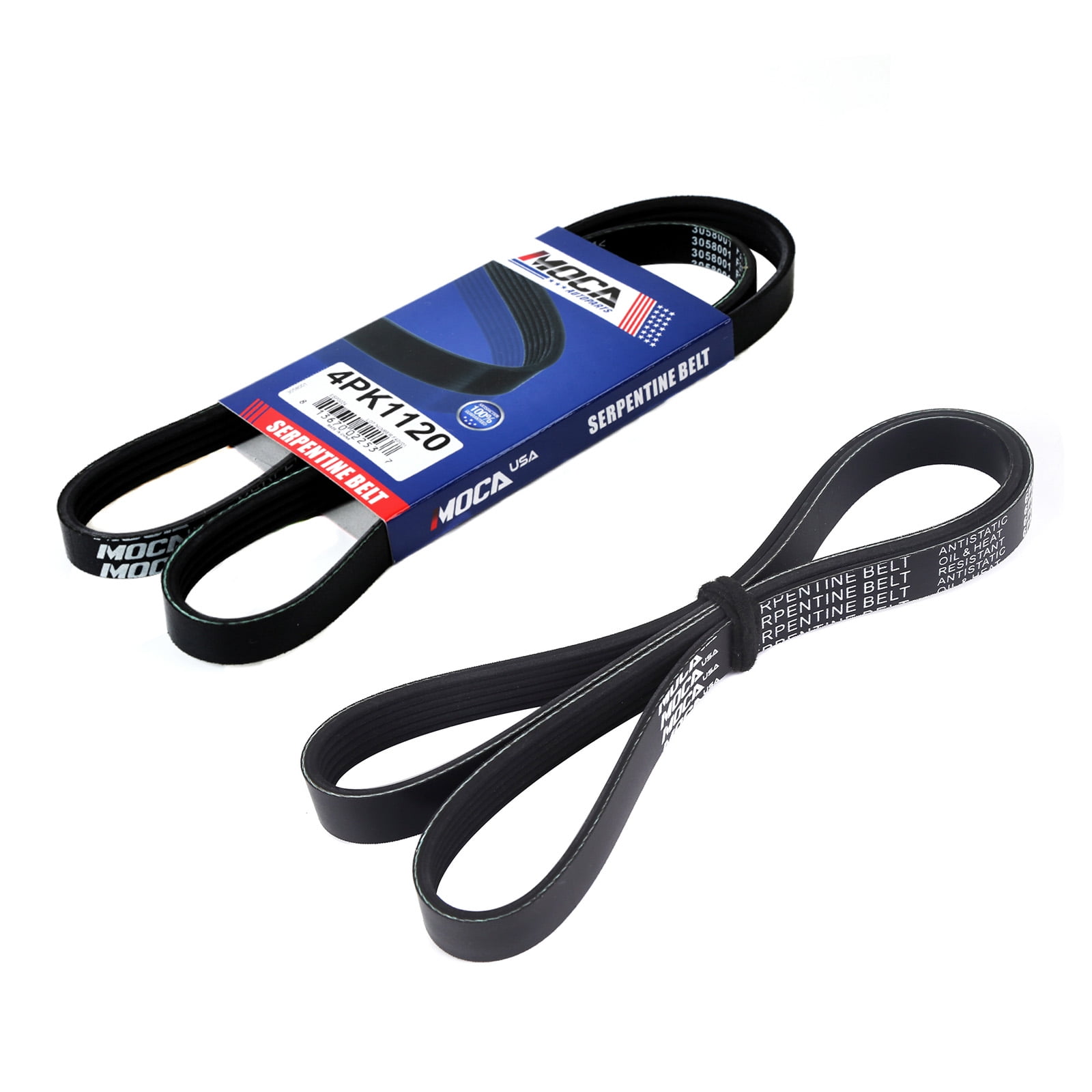 MOCA AUTOPARTS EPDM Drive Belt Set Alt-AC-Pw r Fit for 98-02 Honda ...
