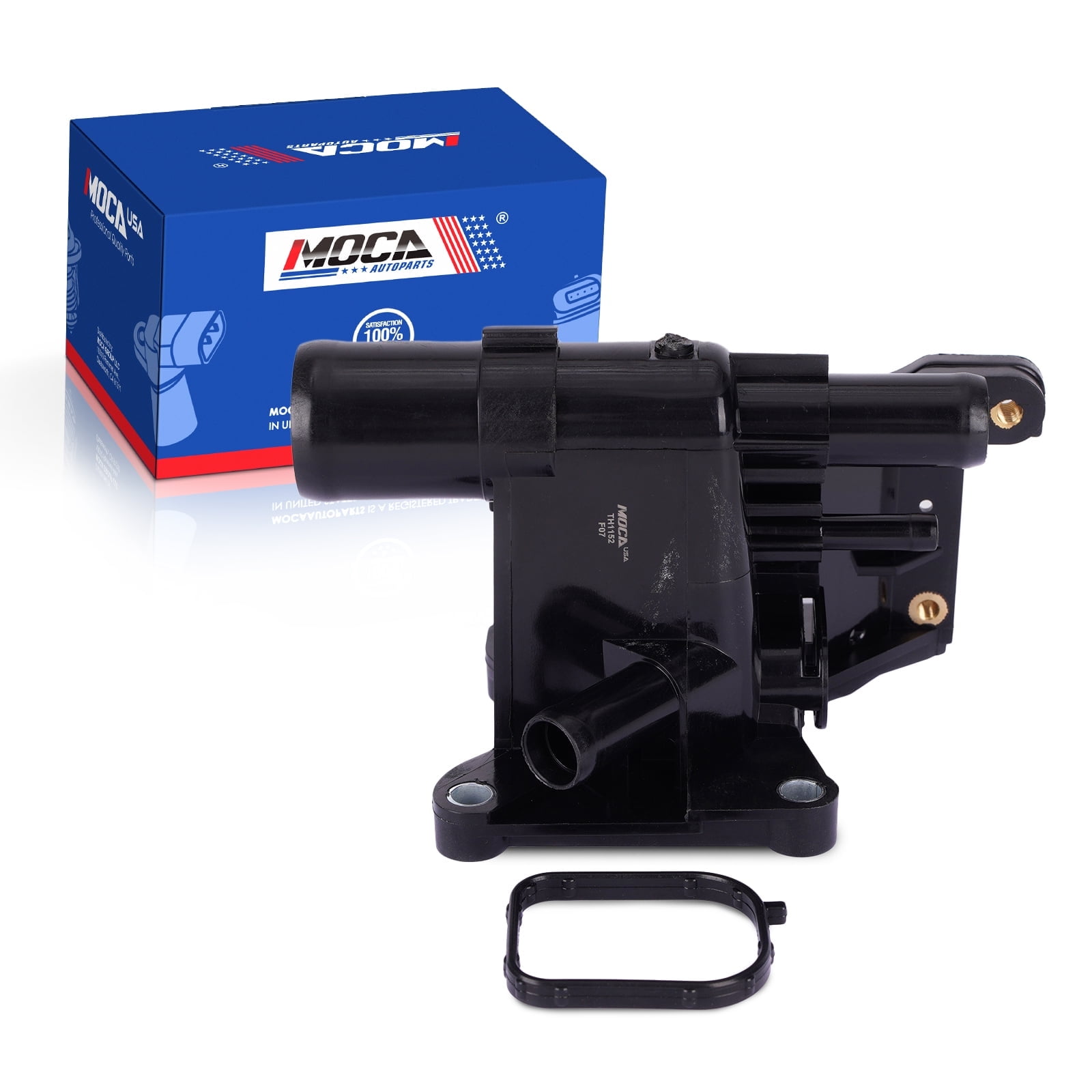 MOCA AUTOPARTS Engine Coolant Thermostat Housing-Water Outlet Fit for ...