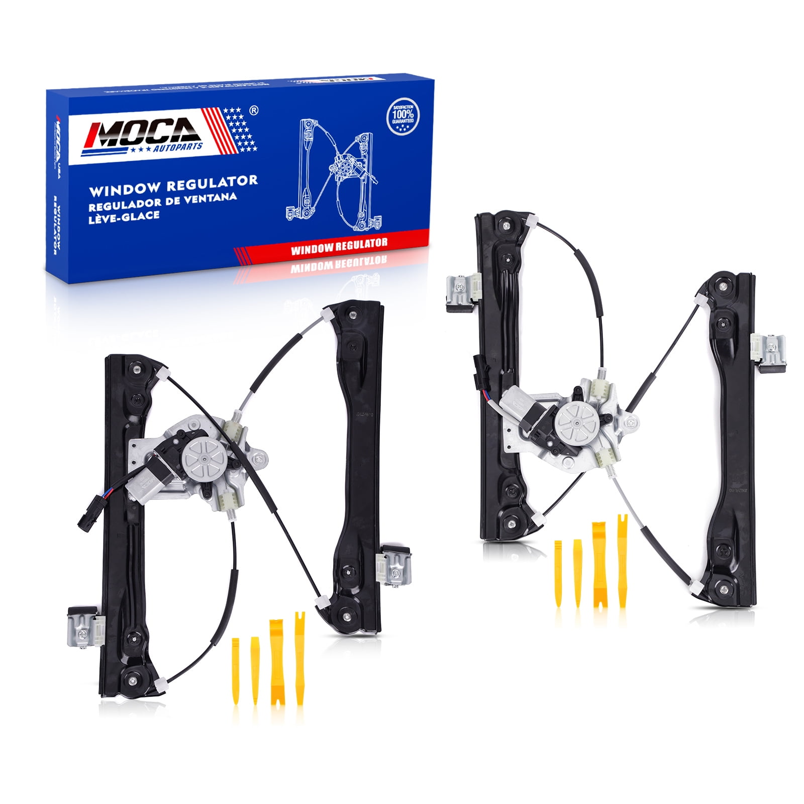MOCA AUTOPARTS Front Left & Right Power Window Regulator w/ Motor Fit ...