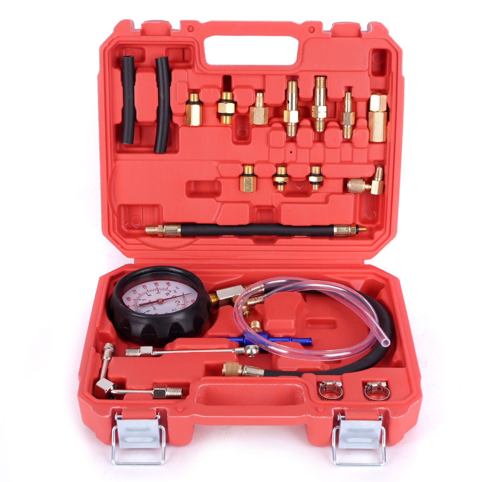 MOCA AUTOPARTS Gasoline Fuel Injector Pump Pressure Test Kit with Gauge ...