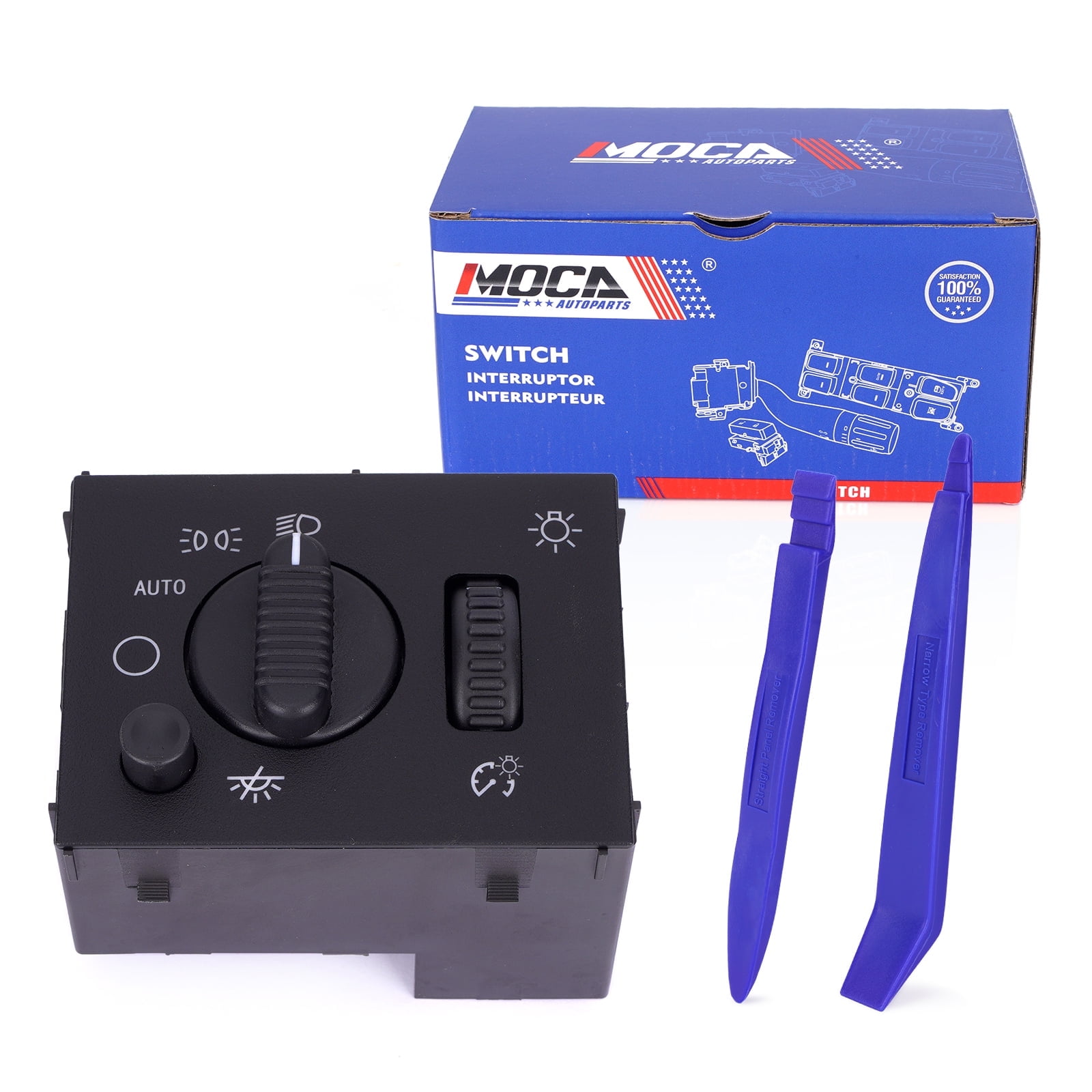 MOCA AUTOPARTS HLS-1048 Headlight Switch Fit for 2003-2006 Chevrolet Avalanche 1500 2500 & 2003 ...