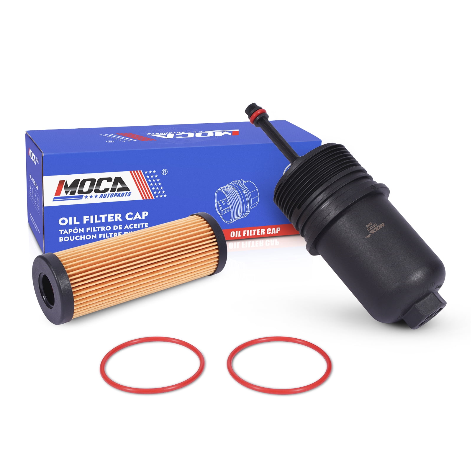 MOCA AUTOPARTS MO363 Oil Filter Cap Fit for 2015-2024 Ford Edge 2.7L ...