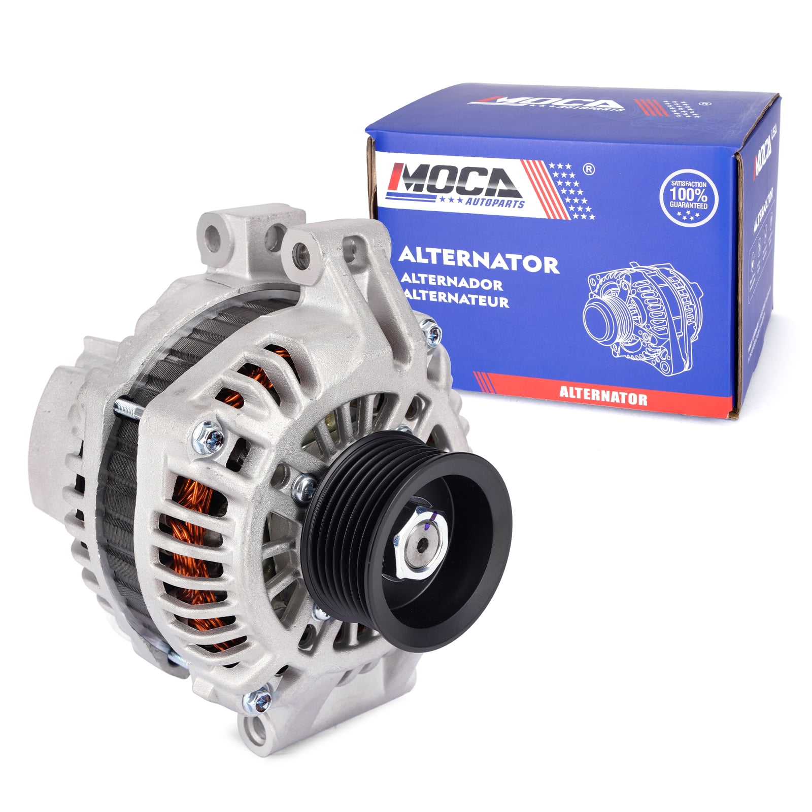 MOCA AUTOPARTS New Alternator Fit for 2002-2006 Honda CR-V 2.4L & 2002-2006 Acura RSX 2.0L ...