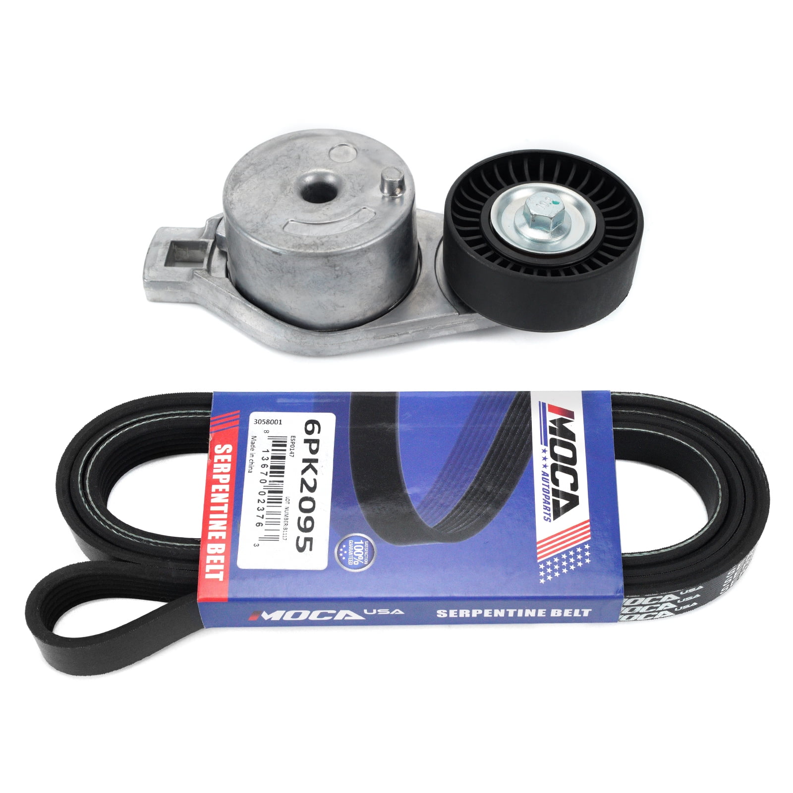 MOCA AUTOPARTS Serpentine Belt Accessory with Tensioner Fit for 2001 ...