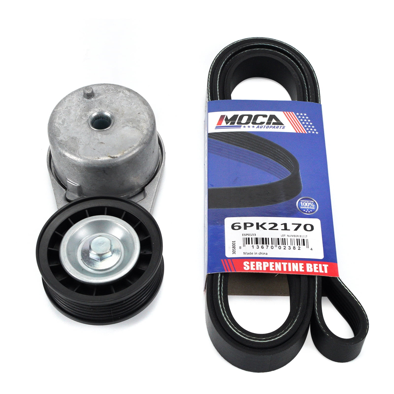 MOCA AUTOPARTS Serpentine Belt Component Kit Fit for 2002-2005 Ford ...