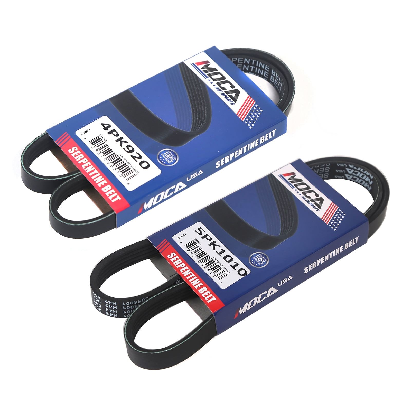 MOCA AUTOPARTS Serpentine Belt Set Alternator A/C Power Fit for 1995 ...