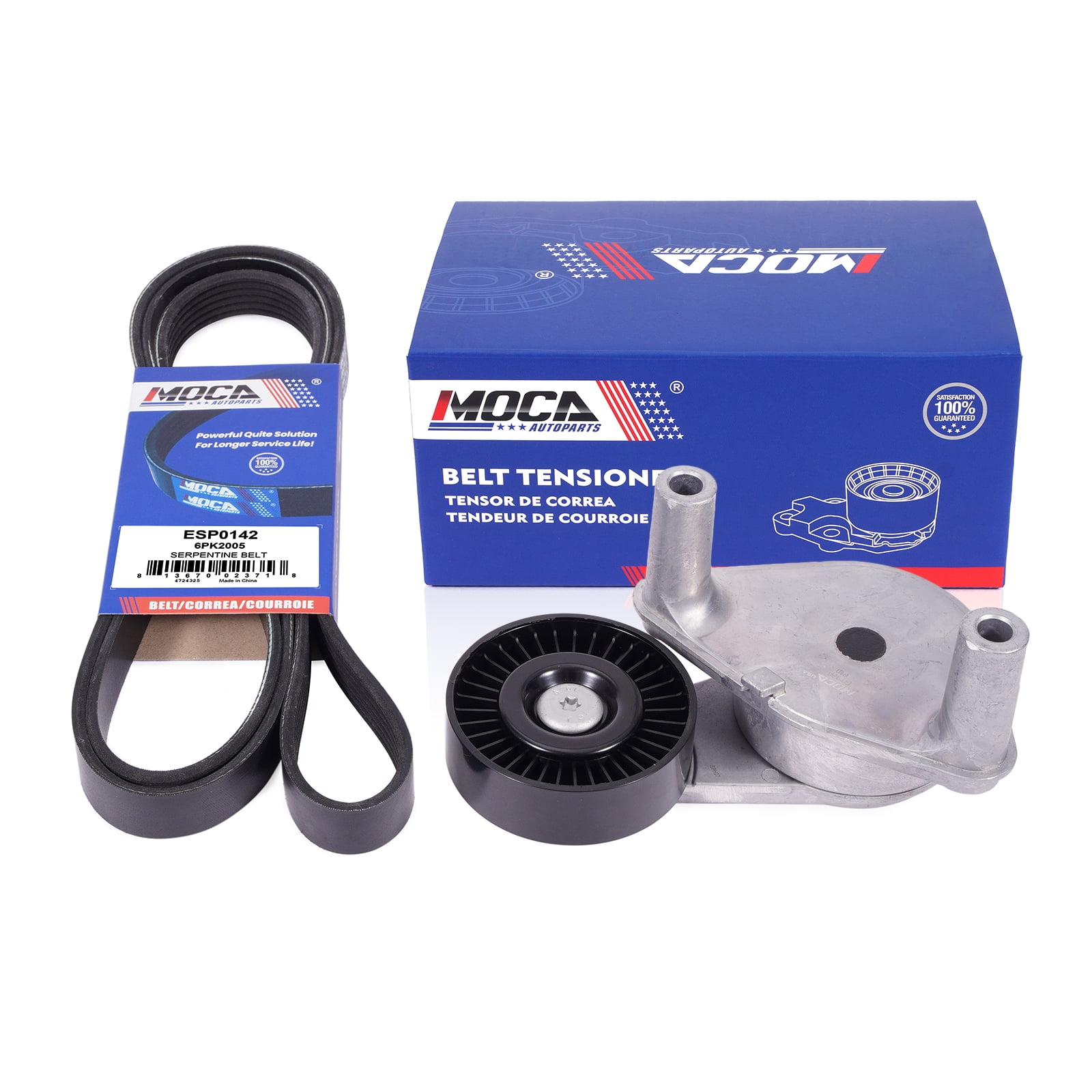 MOCA AUTOPARTS Serpentine Belt with Tensioner Assembly Fit for 2001 ...