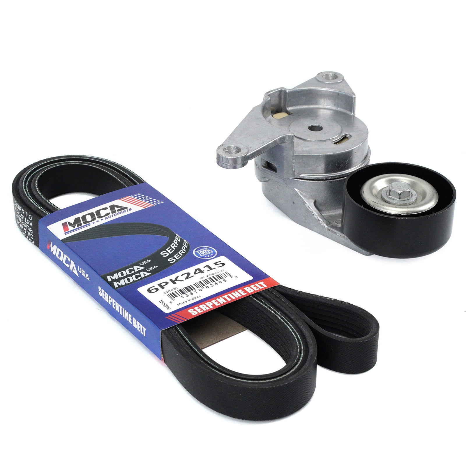 MOCA AUTOPARTS Serpentine Belt with Tensioner Assembly Fit for 2011 ...