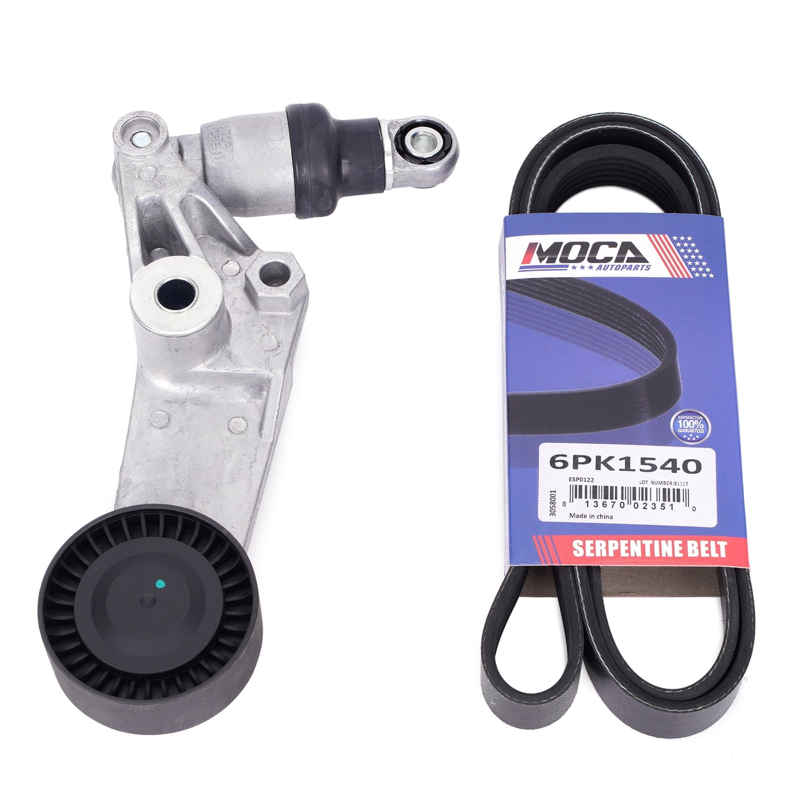 MOCA AUTOPARTS Serpentine Drive Belt Component Kit w/o AC Fit for 1998 ...