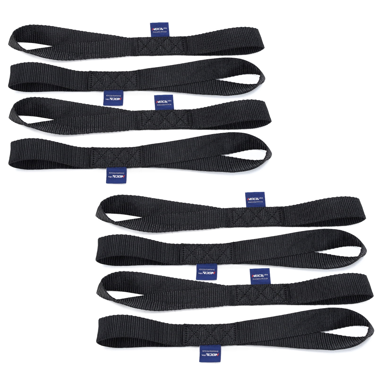 MOCA AUTOPARTS Soft Heavy Duty Loop Tie Down Straps 10643 lbs, 1.6 x 17 ...