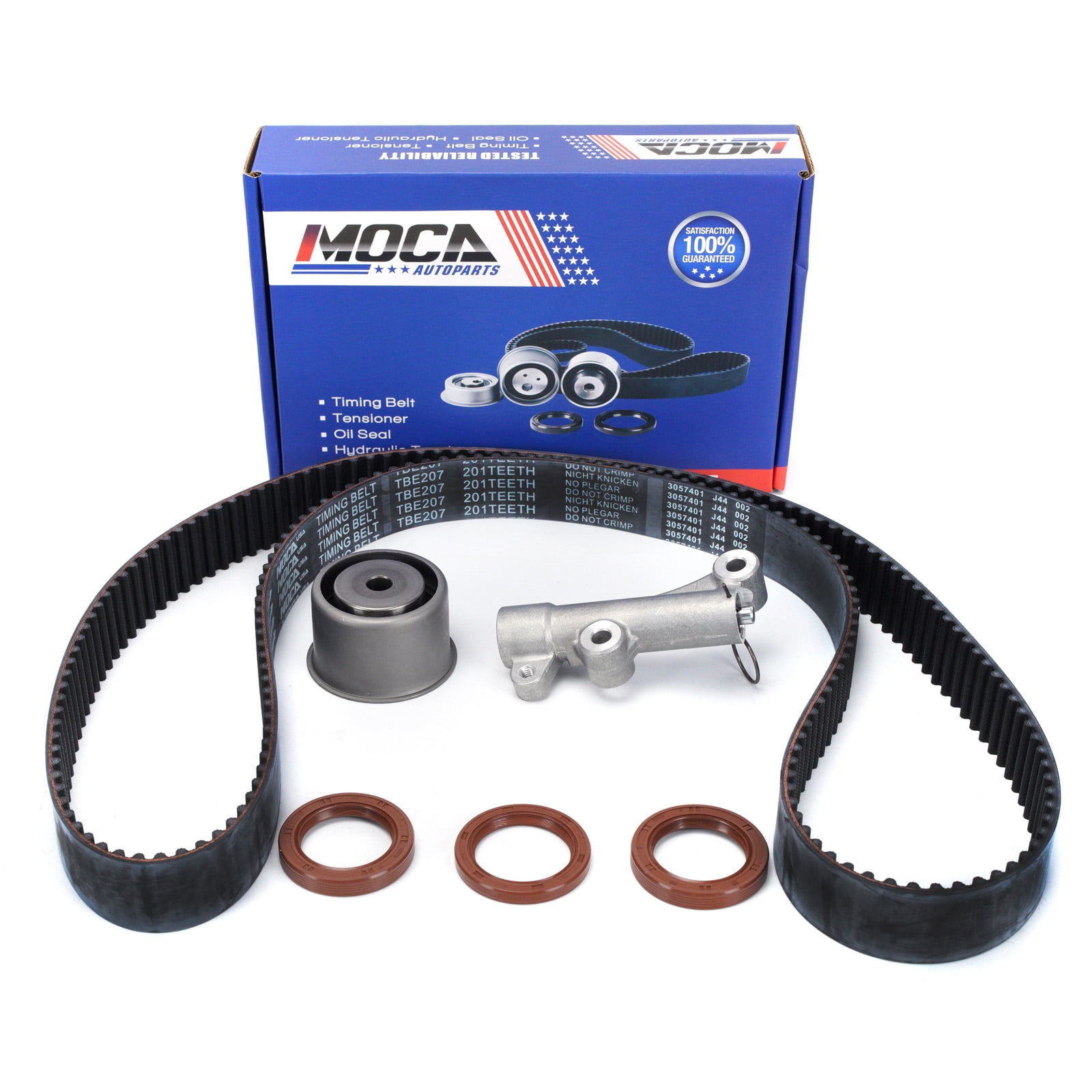 MOCA AUTOPARTS Timing Belt Kit with Hydraulic Tensioner Fit for 2001-2002 Mitsubishi Montero 3 ...