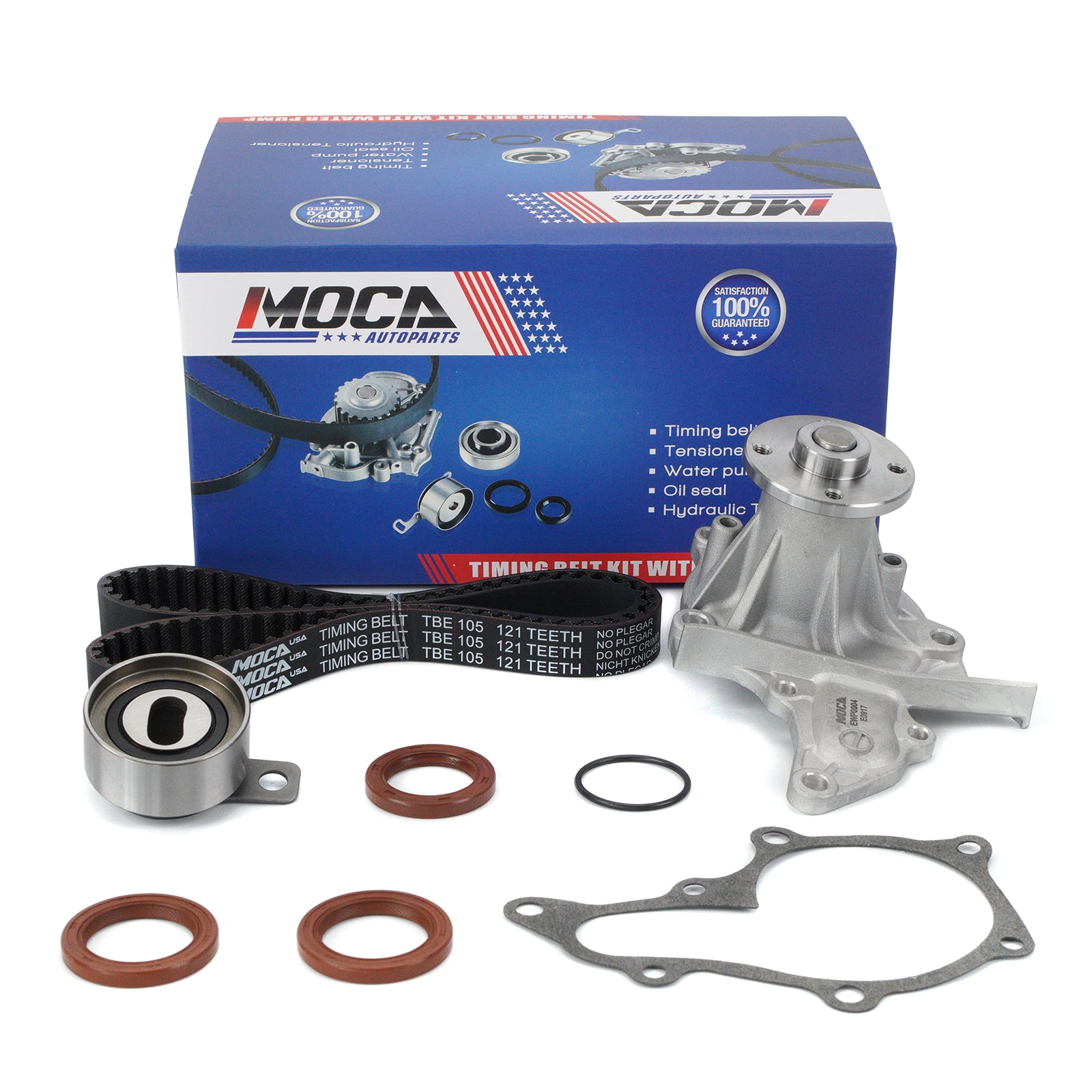MOCA AUTOPARTS Timing Belt Kit with Water Pump Fit for 1993-1997 Geo ...