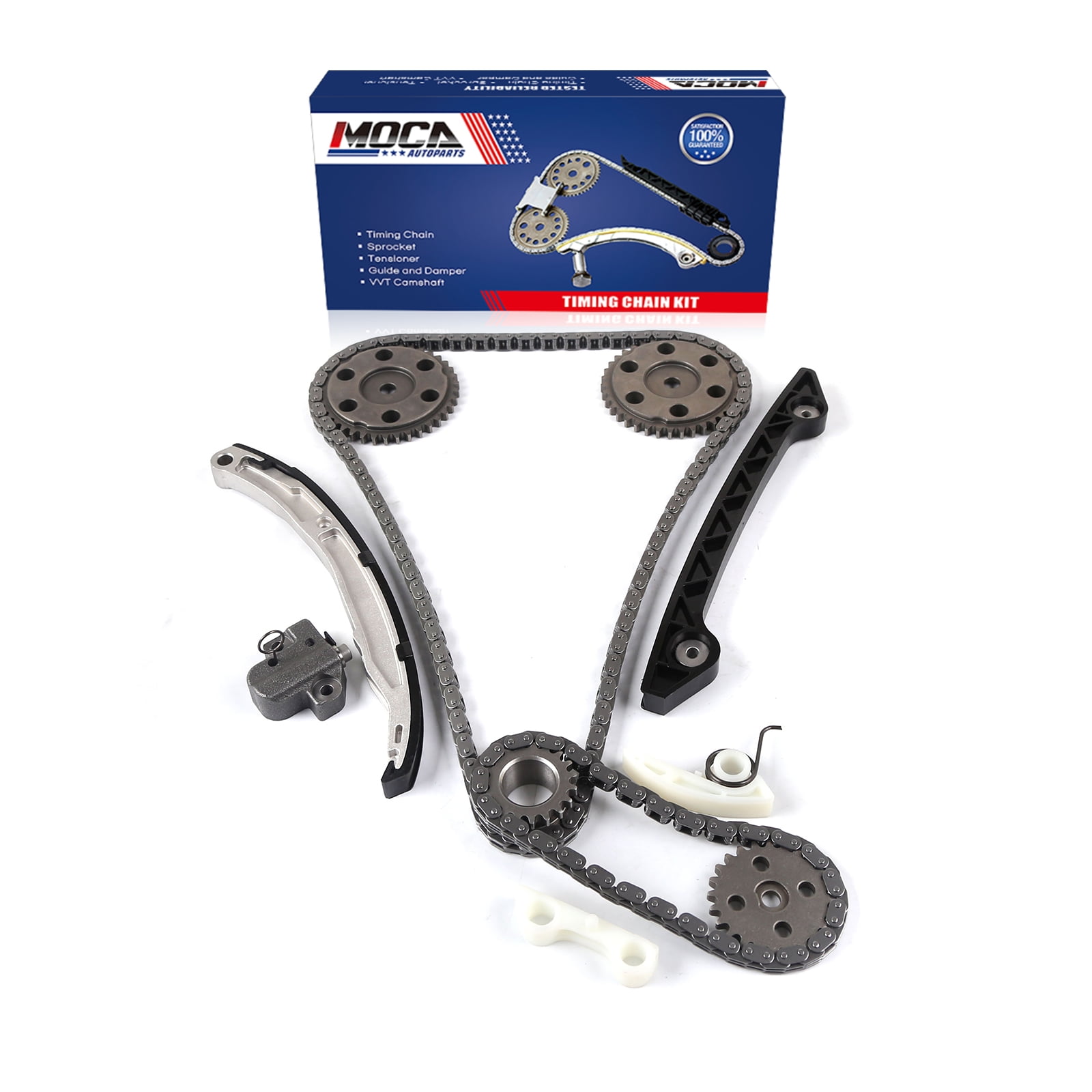 MOCA AUTOPARTS Timing Chain Kit Fit for 05-06 Ford Escape 2.3L & 05-06 ...