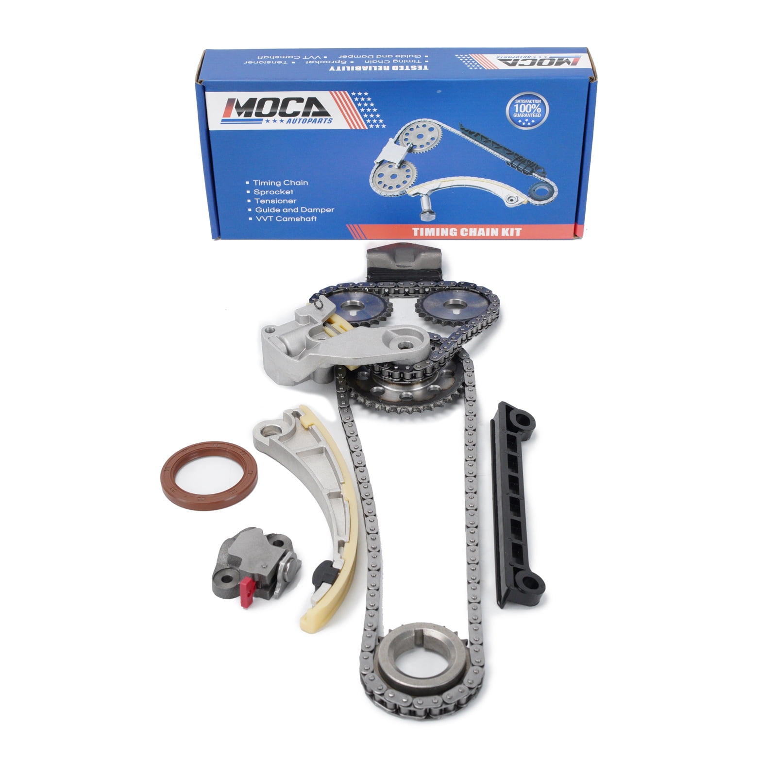 MOCA AUTOPARTS Timing Chain Kit for Suzuki Aerio, Sidekick, Vitara, Esteem, SX4, Tracker ...