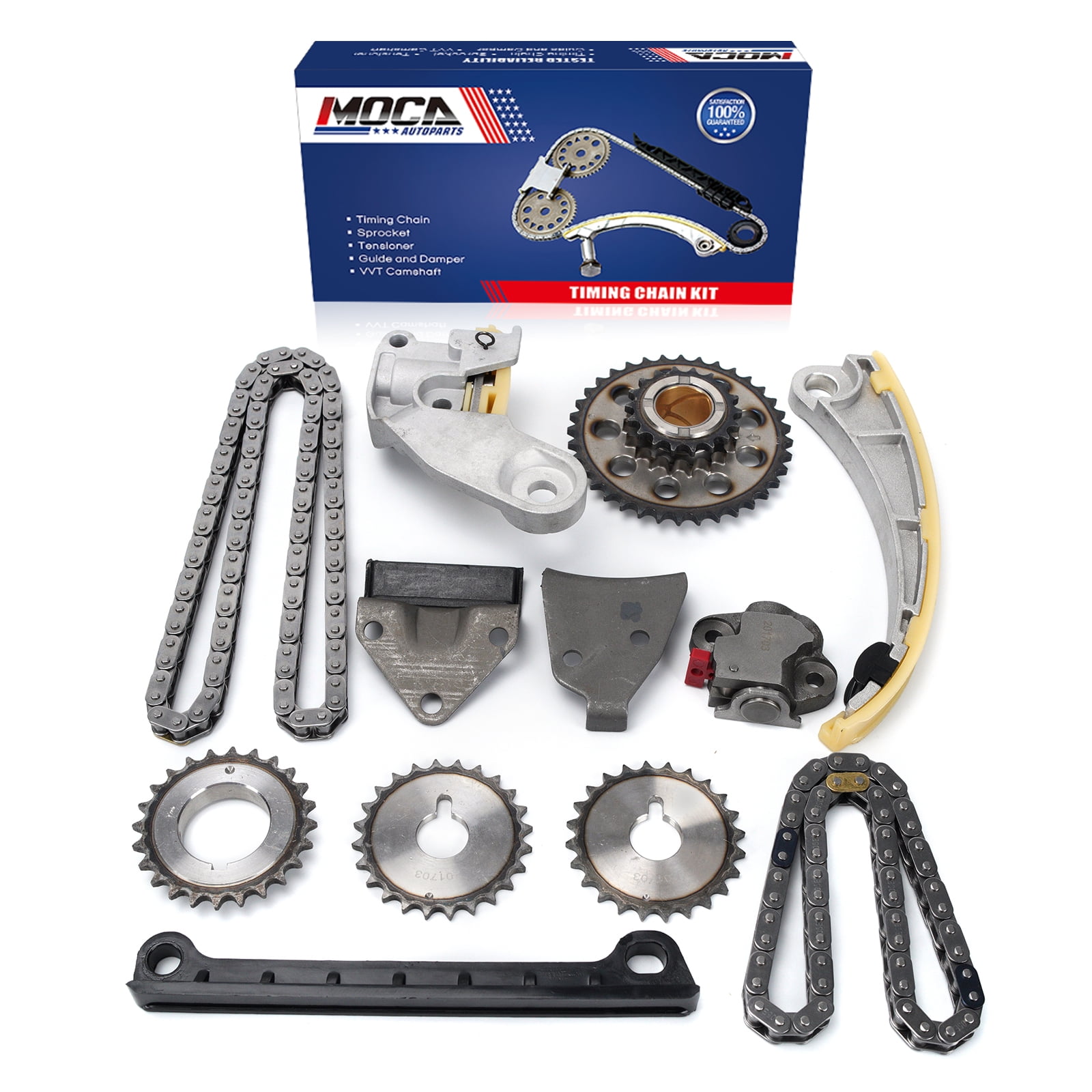 MOCA AUTOPARTS Timing Chain Kit Fit for 96-98 Suzuki Sidekick Sport ...
