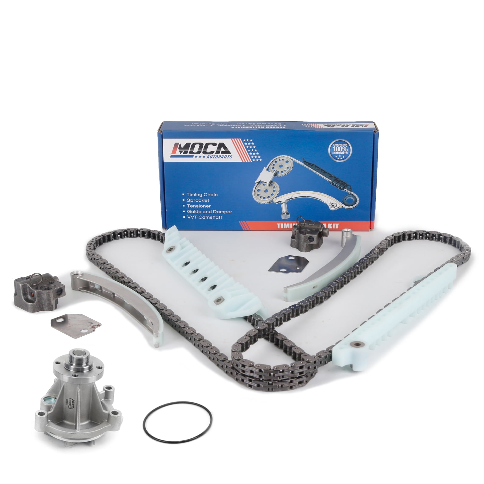 MOCA AUTOPARTS Timing Chain Kit with Water Pump Fit for 2000-2002 Ford ...