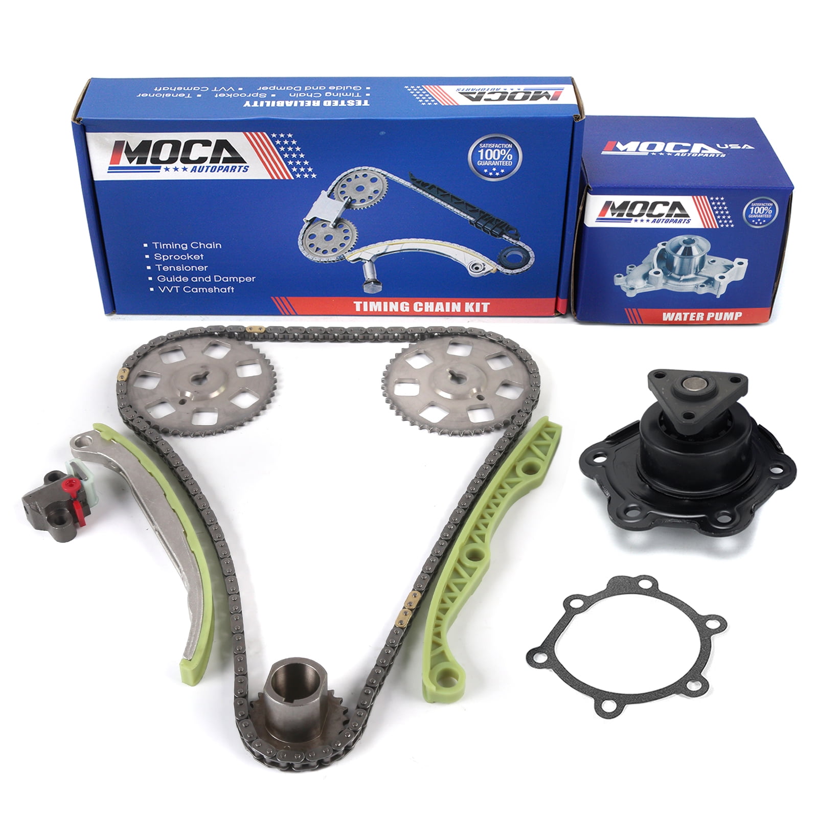 MOCA AUTOPARTS Timing Chain Kit Water Pump Fit for 1999-2002 Saturn SC2 ...