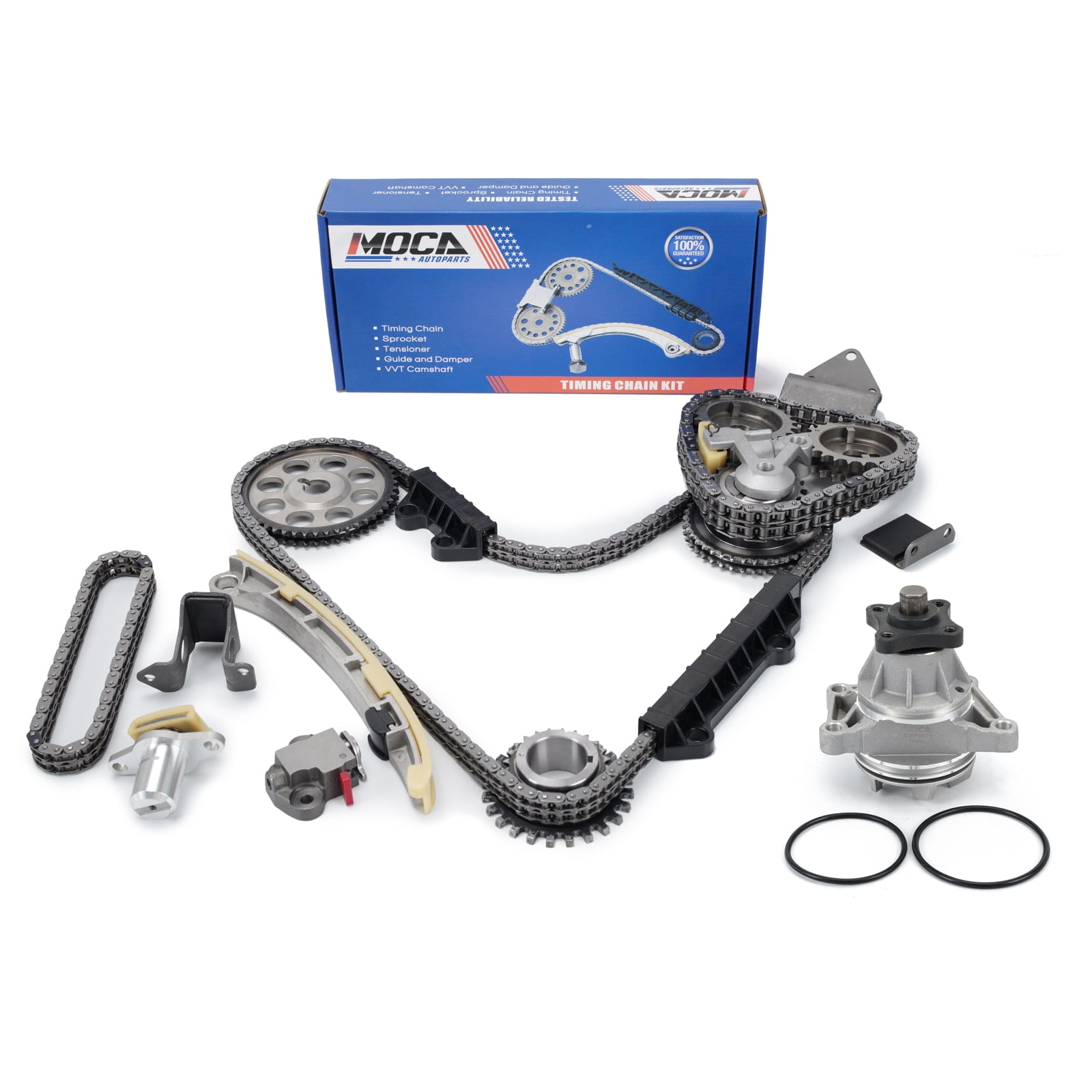 MOCA AUTOPARTS Timing Chain Kit Water Pump Fit for 1999-2005 Suzuki ...