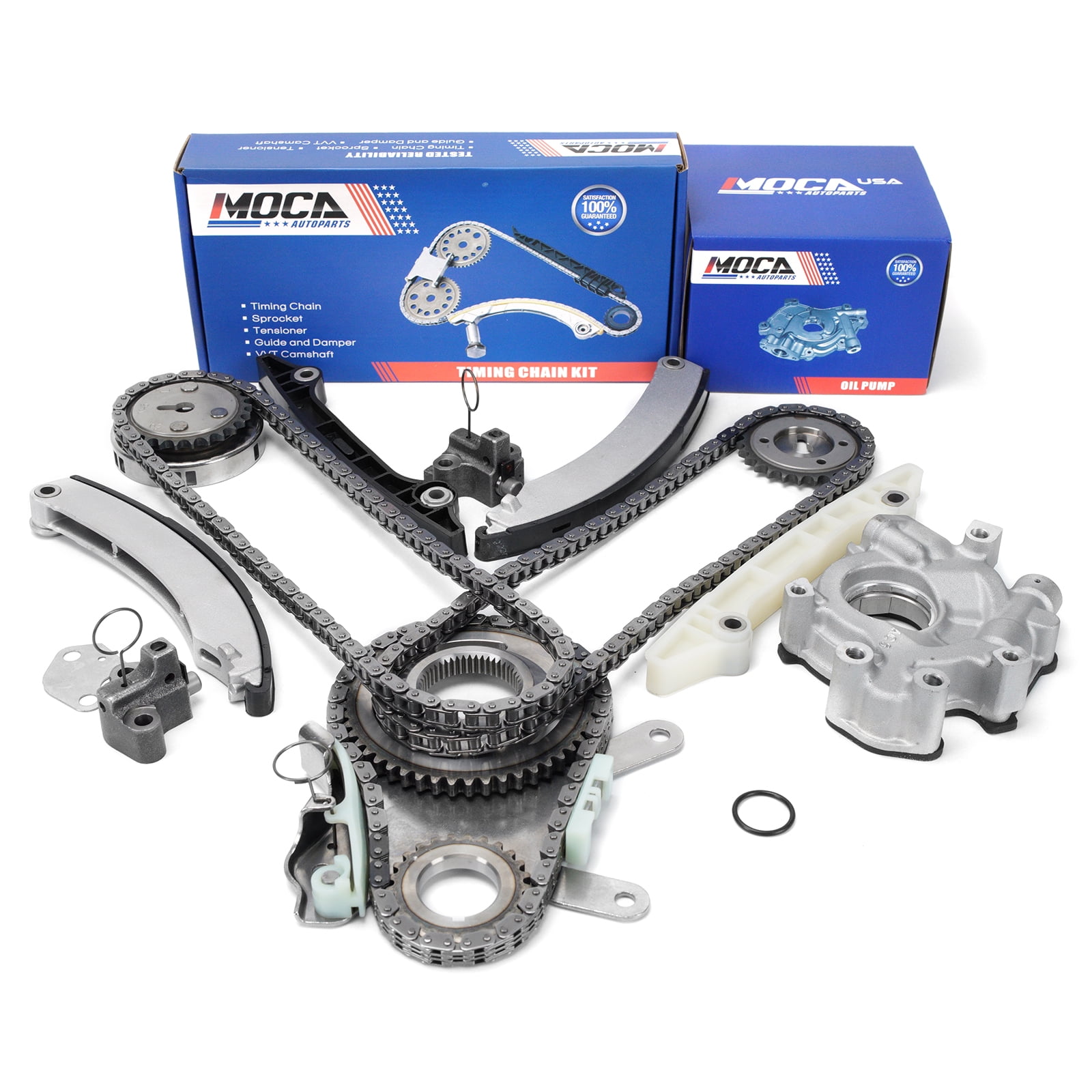 MOCA AUTOPARTS Timing Chain Kit with Oil Pump Fit for 2002-2003 Dodge ...